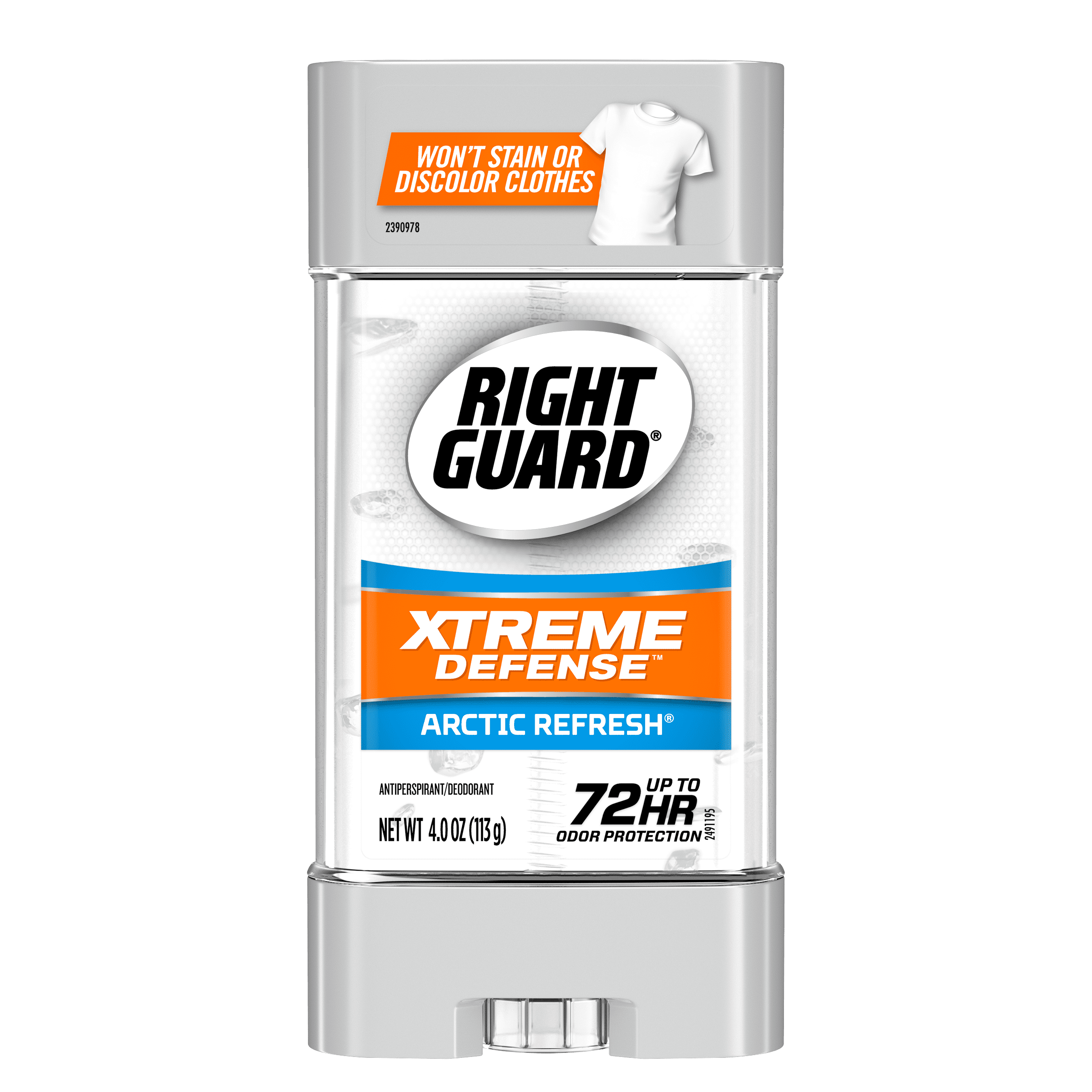 Right Guard Xtreme Defense Antiperspirant Clear Gel Deodorant, Arctic ...