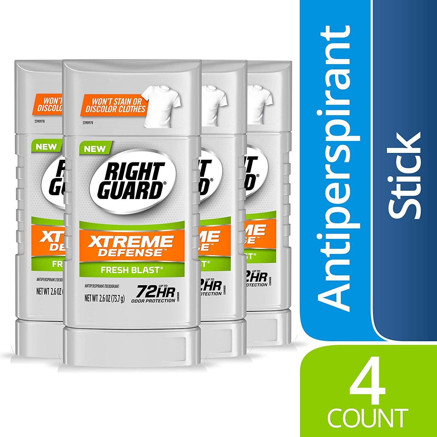 Right Guard Xtreme Defense Clear Dry Antiperspirant Deodorant Solid ...