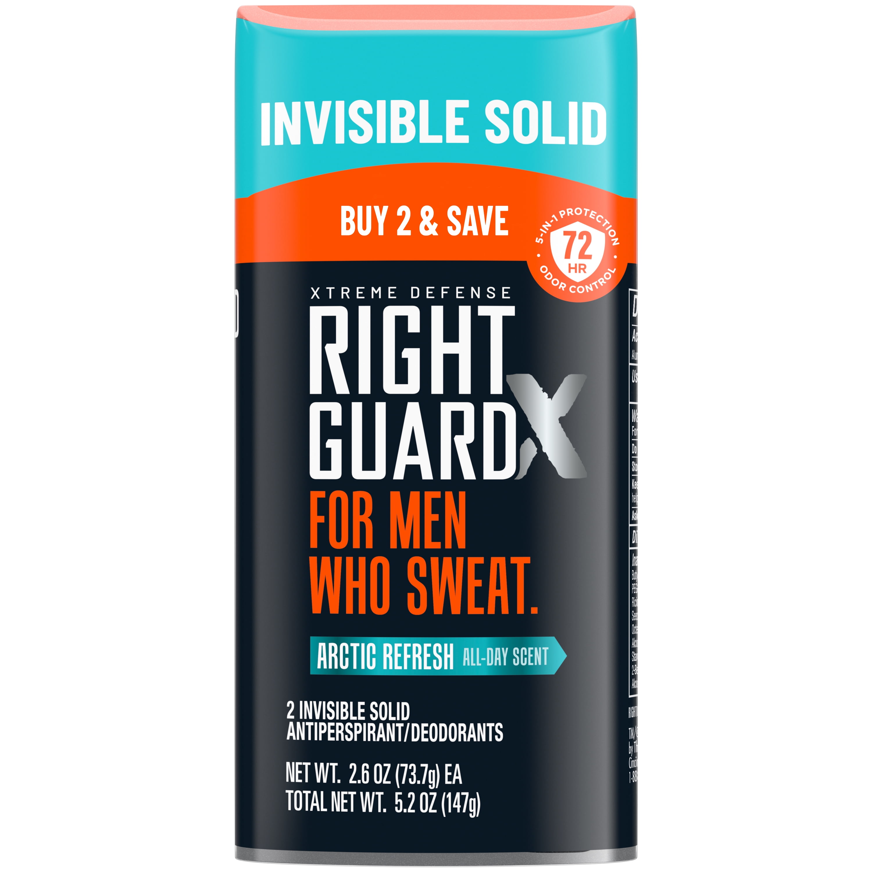 Right Guard Xtreme Defense Antiperspirant & Solid Deodorant for Men ...