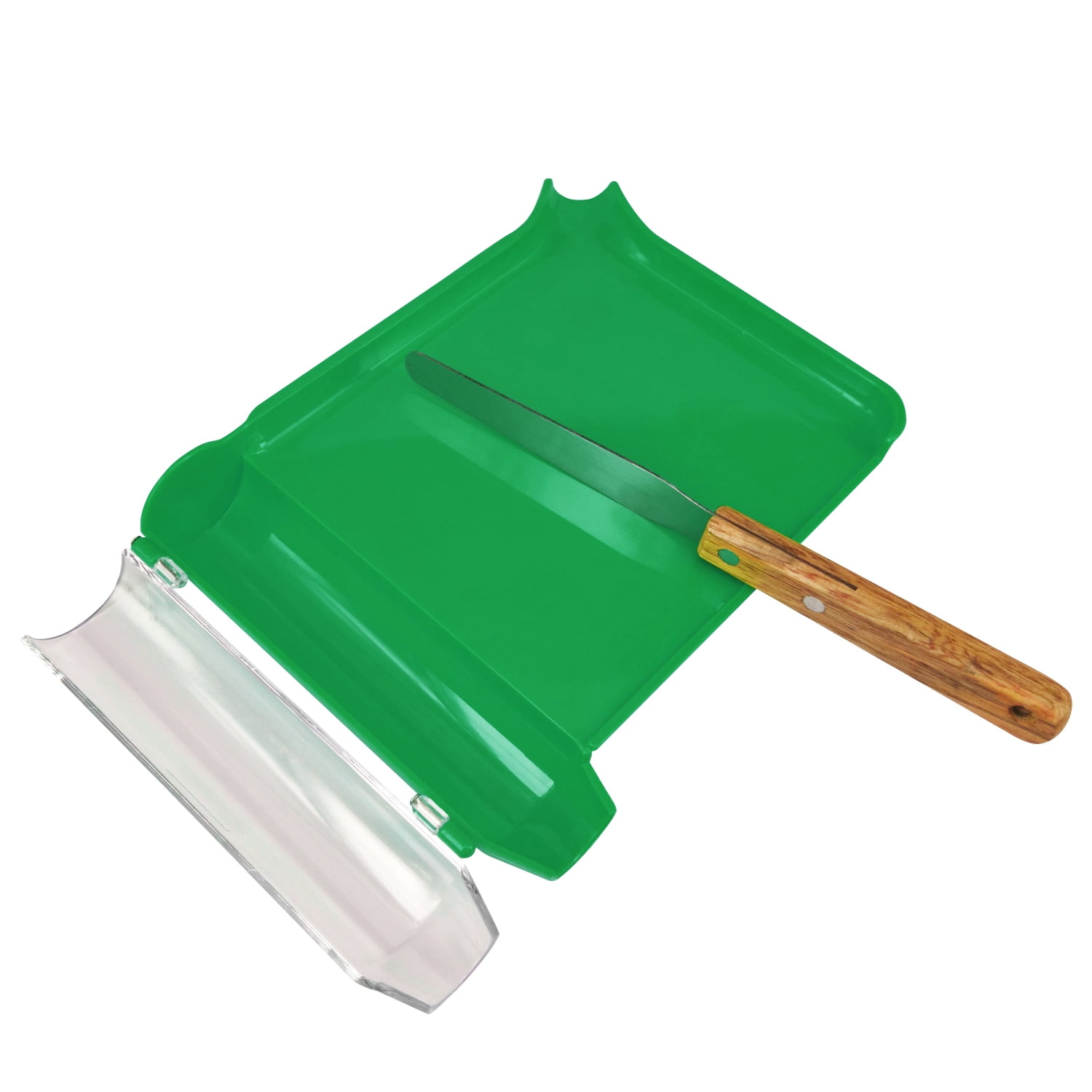 Right Hand Pill Counting Tray with Spatula (Green - Wood Handle ...