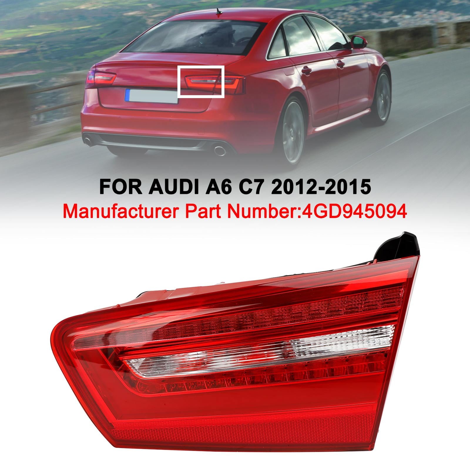 Areyourshop Right Inner Trunk LED Tail Light Lamp, Amber Indicator ...