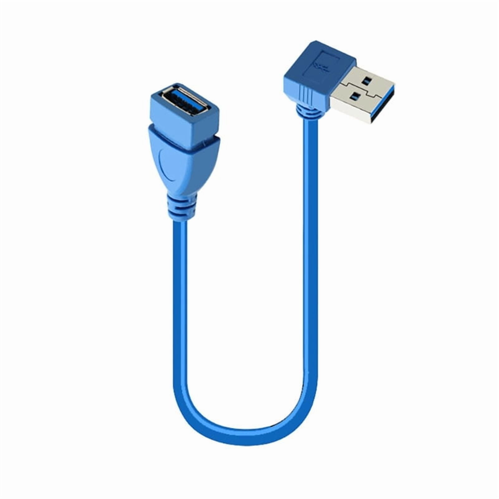 Right Left Angle USB 3.0 Extension Cable,90 Degree USB3.0 A Male to ...