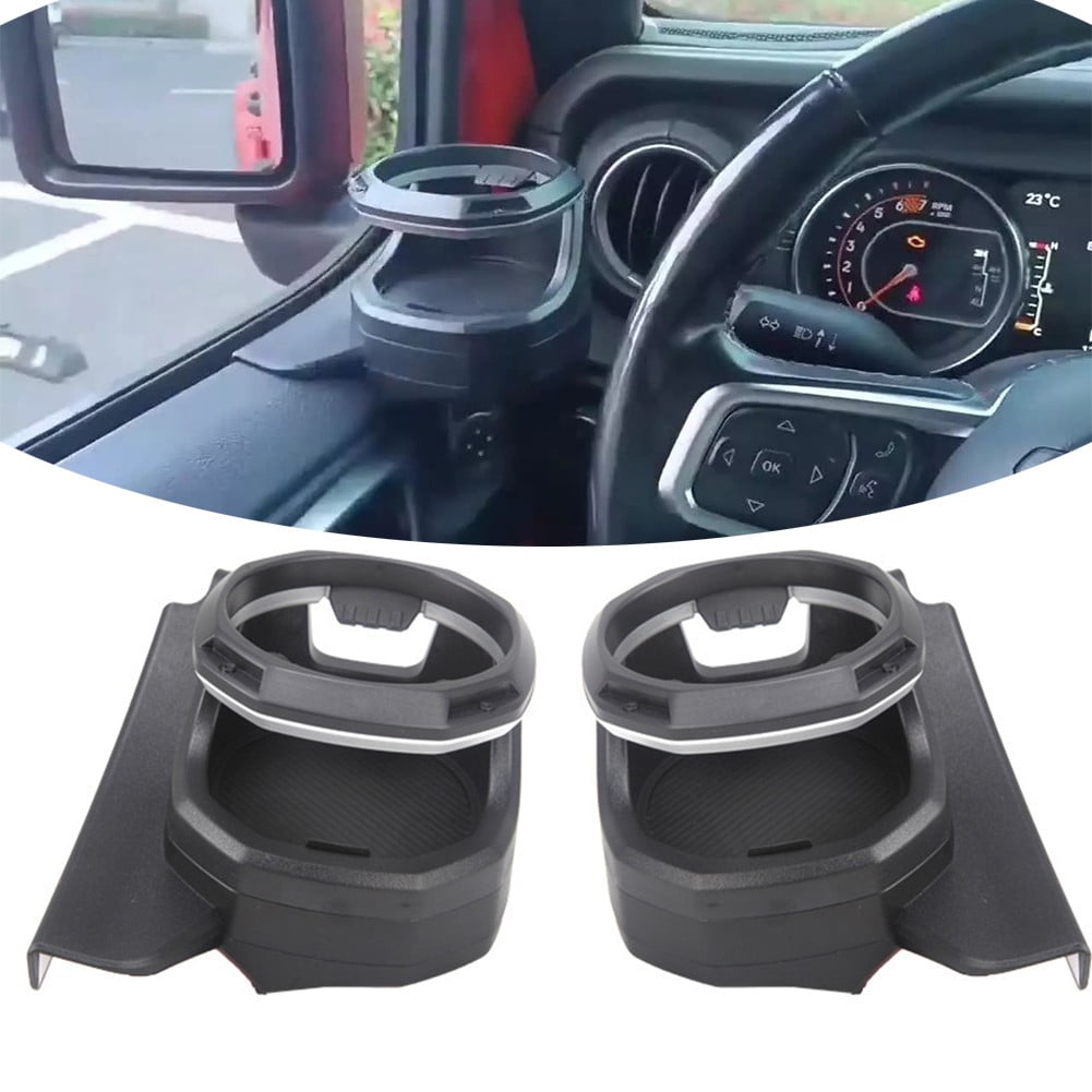 Right & Left Cup Holder For Jeep For Wrangler JL For Gladiator JT 2018 ...