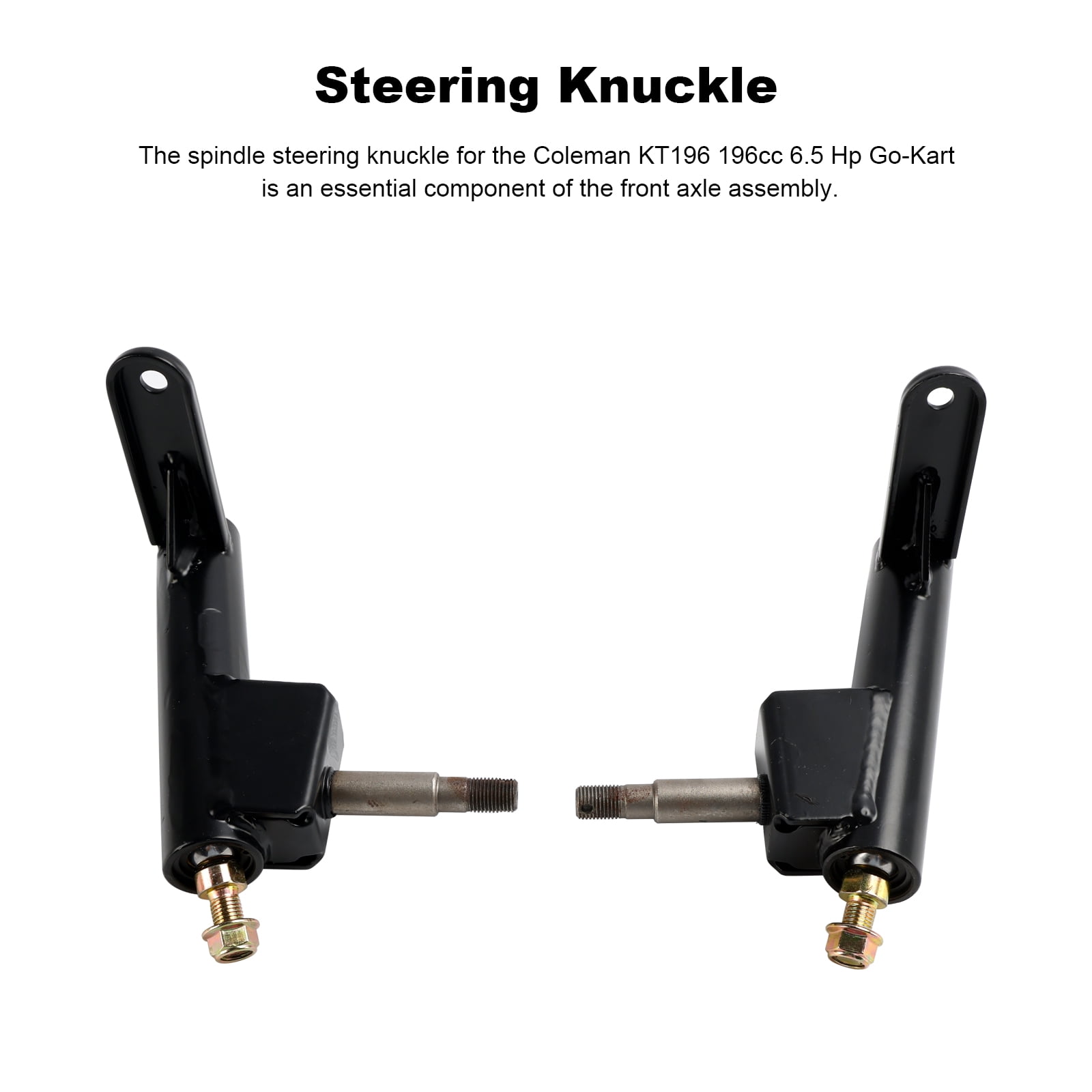 Right/Left Steering Knuckle Spindle fit for Coleman Go Kart KT196 CK196 ...