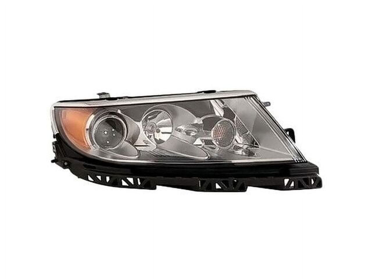 Right Passenger Side Halogen Headlight Assembly - Chrome Bezel - Compatible with 2010 - 2012 ...