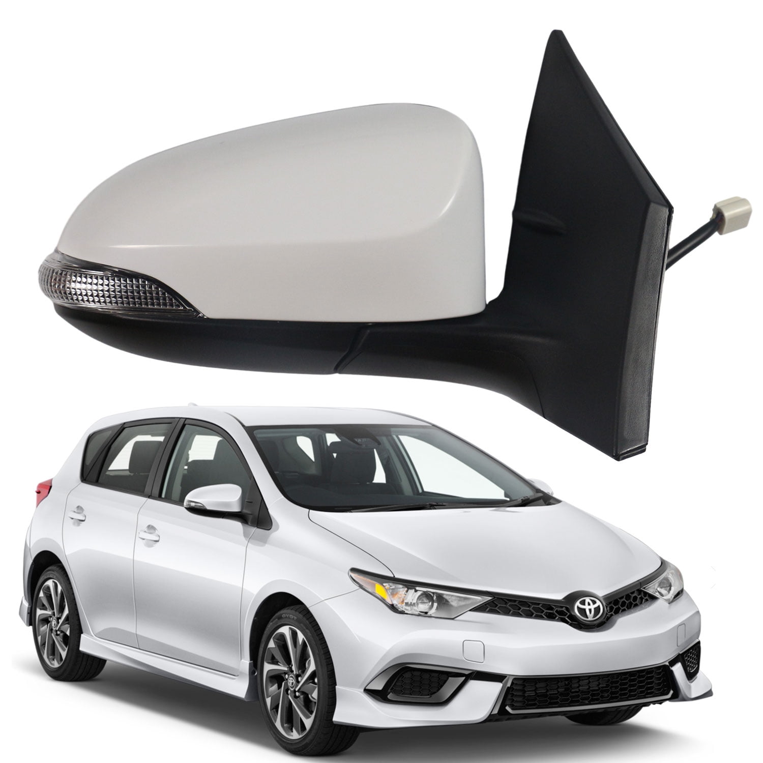 Right Passenger Side Mirror for 2014-2018 Toyota Corolla Sedan Power ...