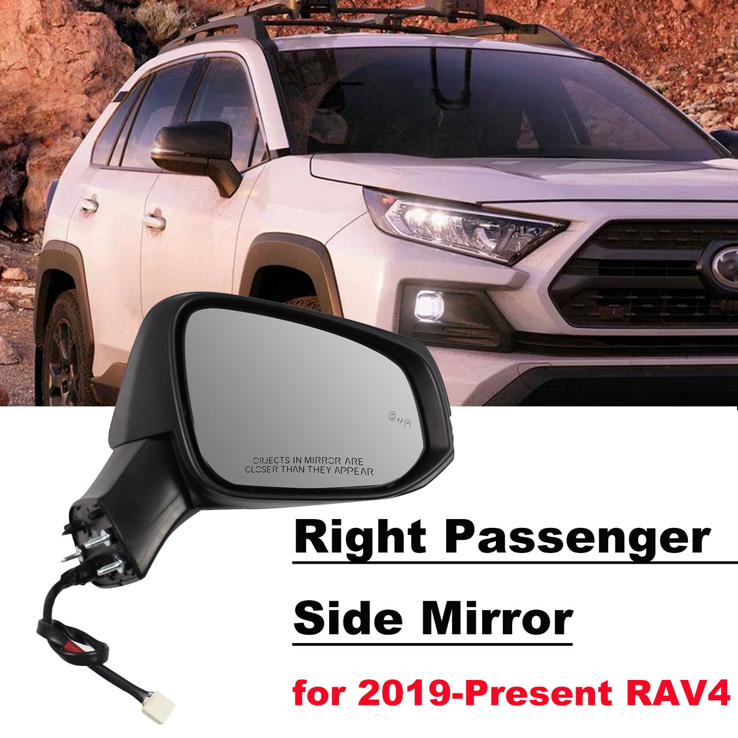 Marretoo Right Passenger Side Mirror, Heated Signal, Blind Spot Monitor ...