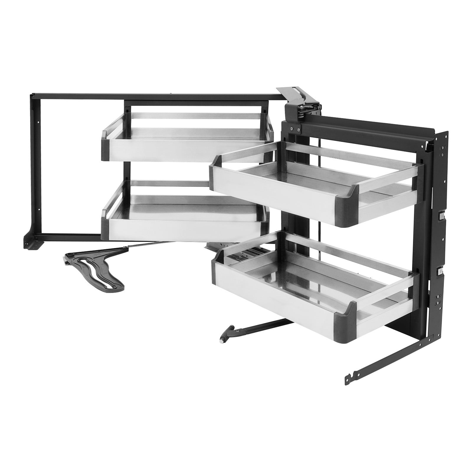 Right-Pull Blind Corner Cabinet Rack, 7-8kg Load per Large Basket ...