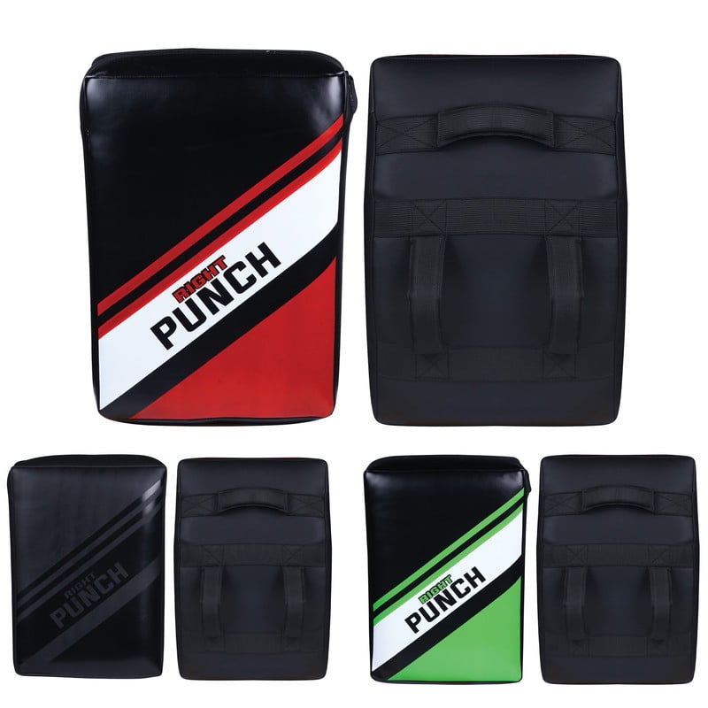Right Punch Kickboxing Muay Thai Pads– Premium Cowhide Leather Thai ...