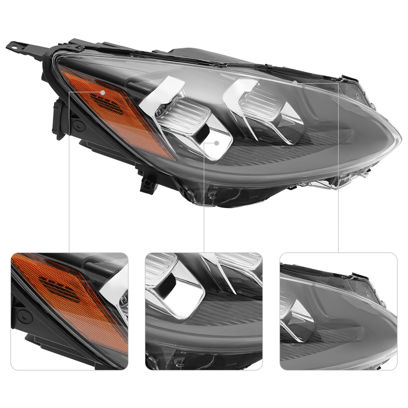 Right RH Side Full LED Headlight For 2020 2021 Ford Escape SE/SEL ...