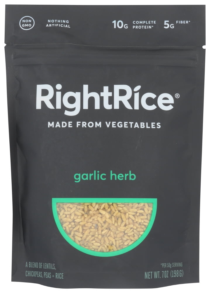 Right Rice - Made From Vegetables - Garlic Herb, 7 Oz., Pack Of 6 ...