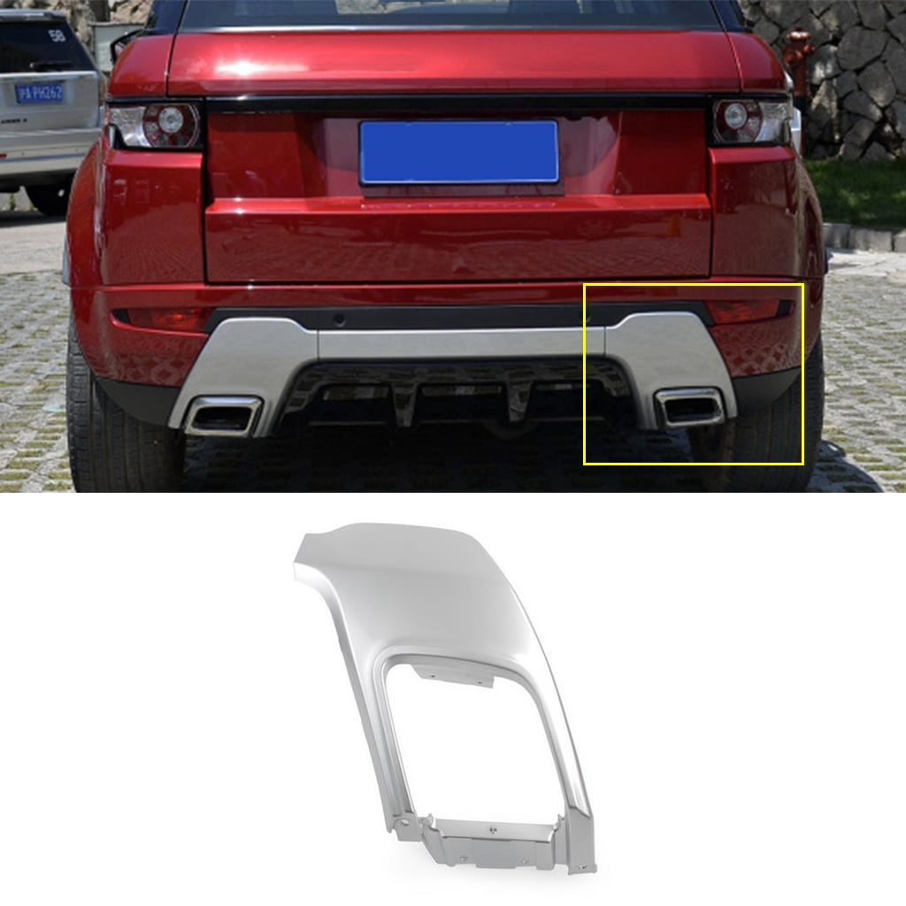 Right Side - Car Rear Bumper Tail Throat Access Pipe Silver Trim, Land ...