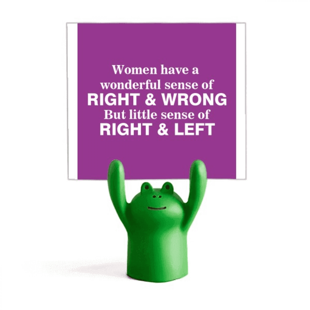 Right Wrong Left Right Drive Memo Holder Cartoon Animal Frog Stand ...