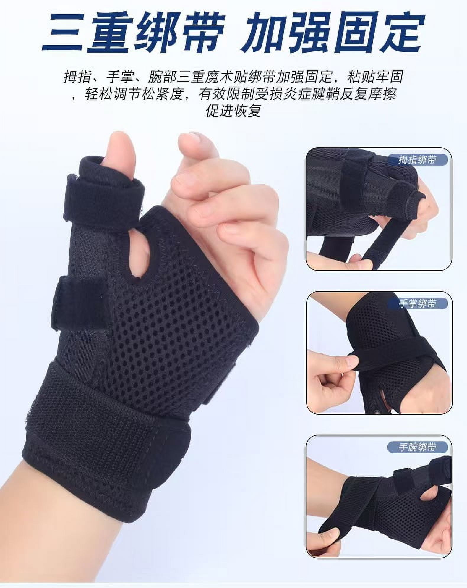 Right and left hand comfort thumb brace, universal size thumb brace ...
