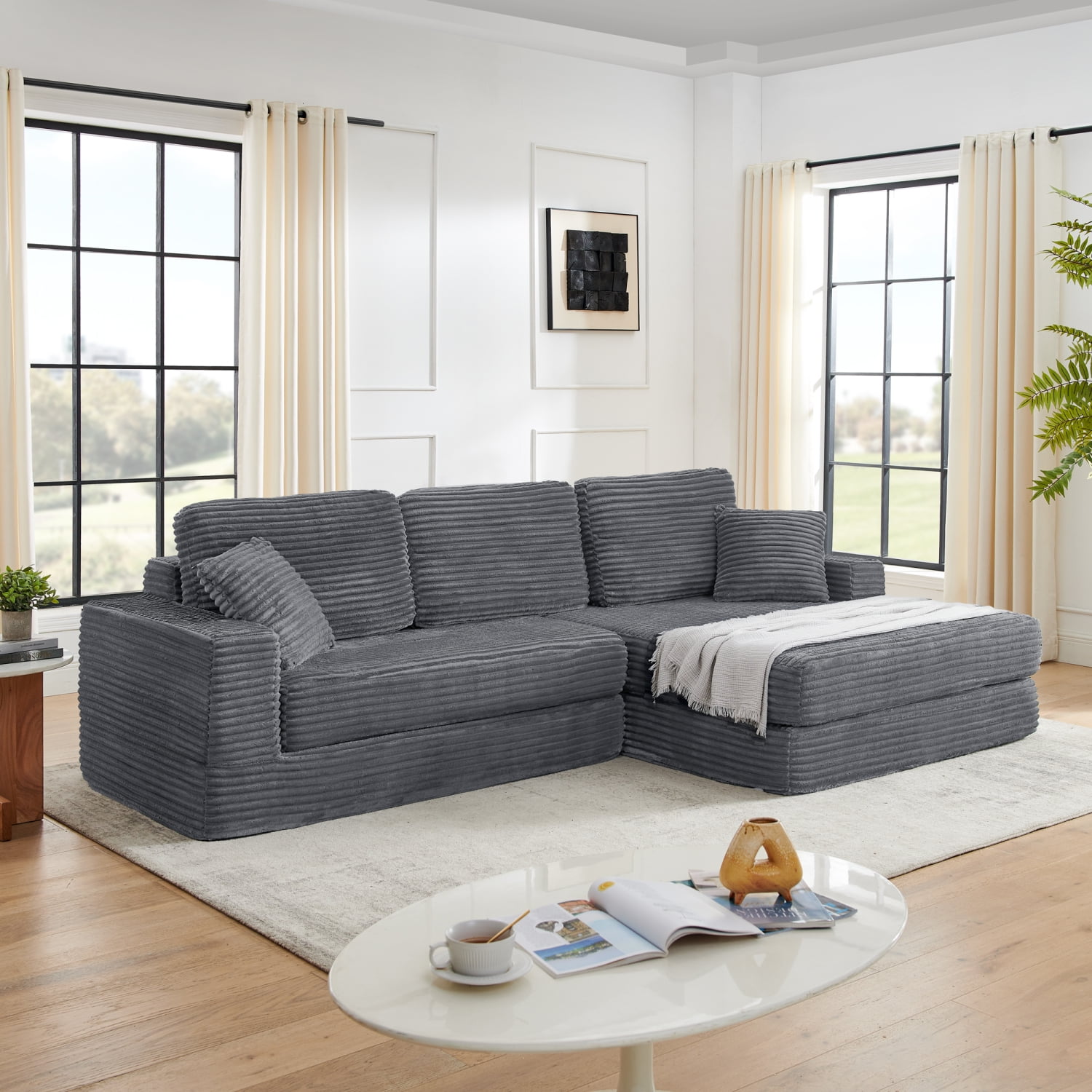 Right sofa seat,L shape Modular Sectional Sofa, Compressed Sectional ...