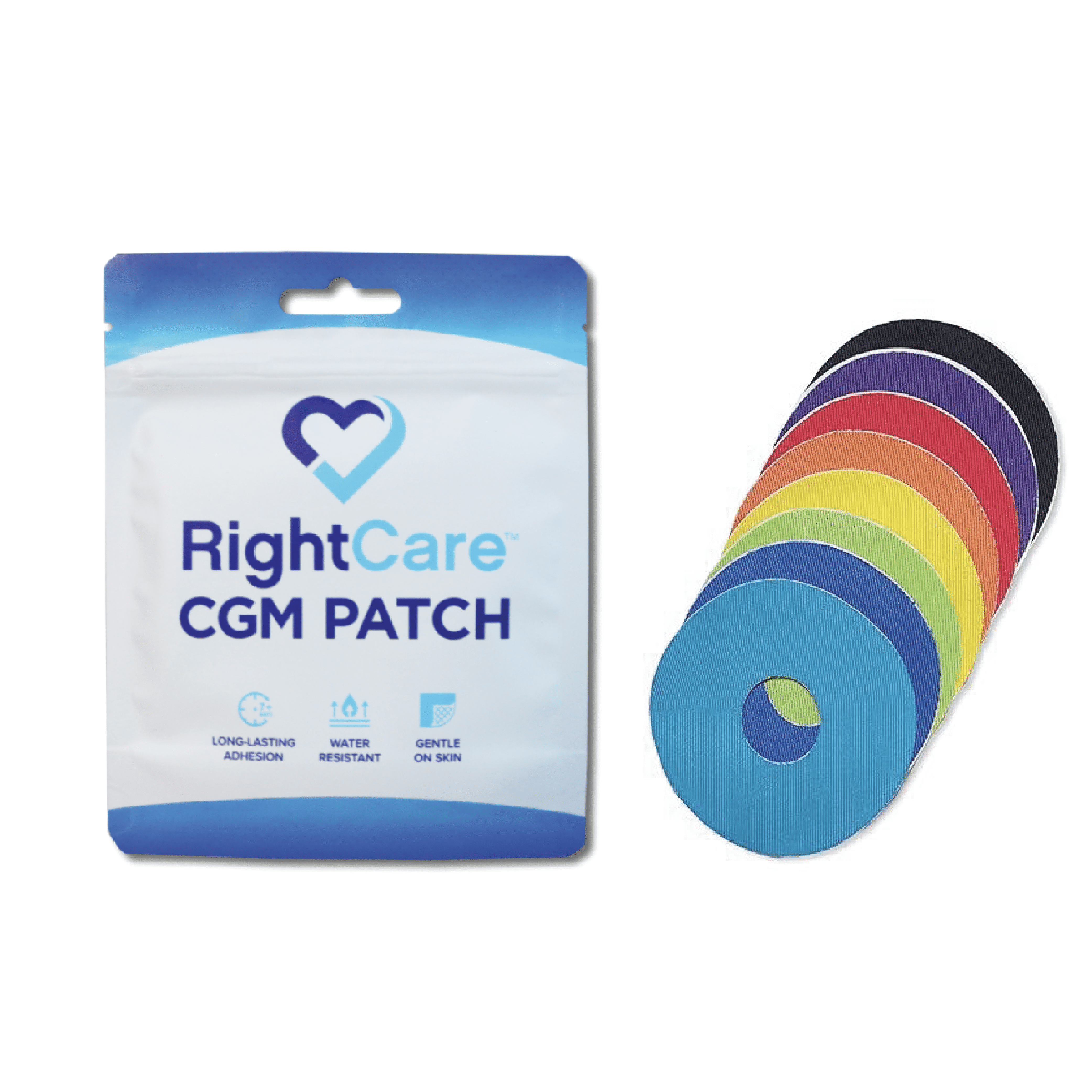 RightCare Hypoallergenic Adhesive Patch Cover, Multicolor, 25 Count, 1 ...