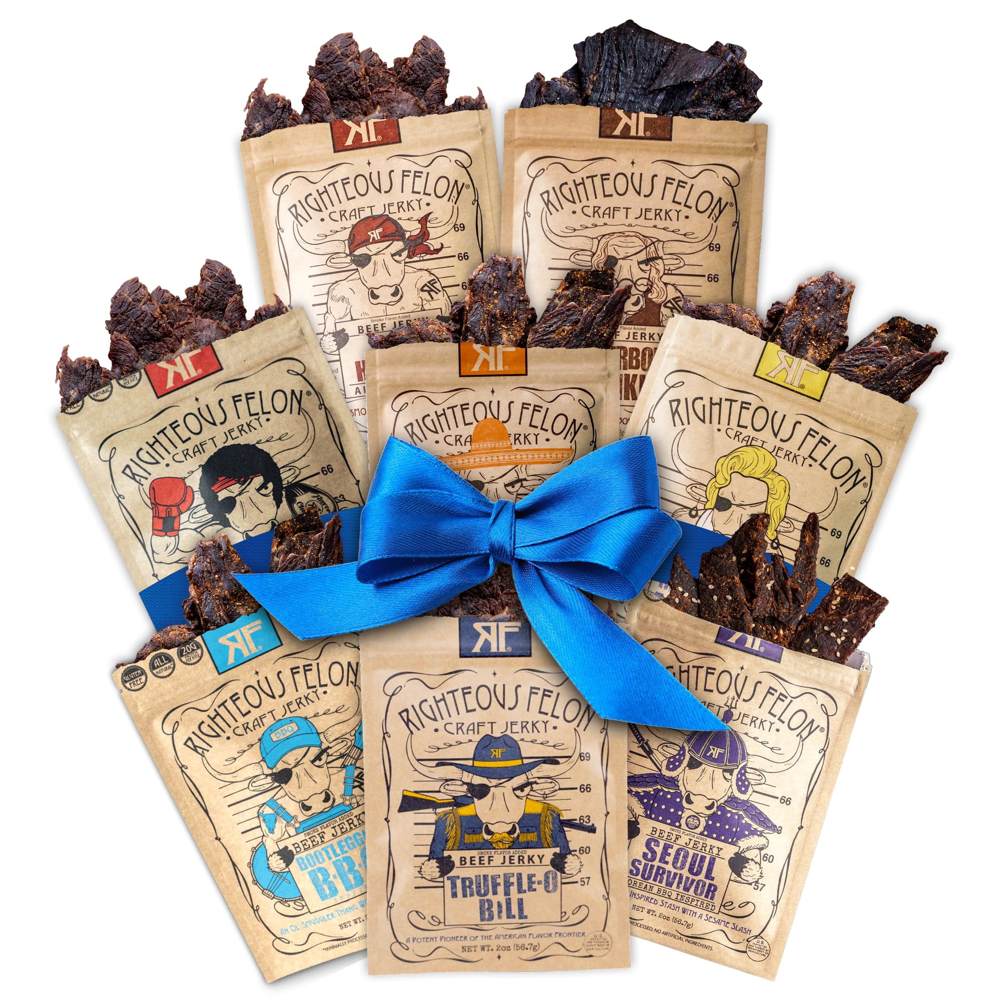 Righteous Felon Beef Jerky Variety Pack | MDH1Gluten Free Beef Jerky ...