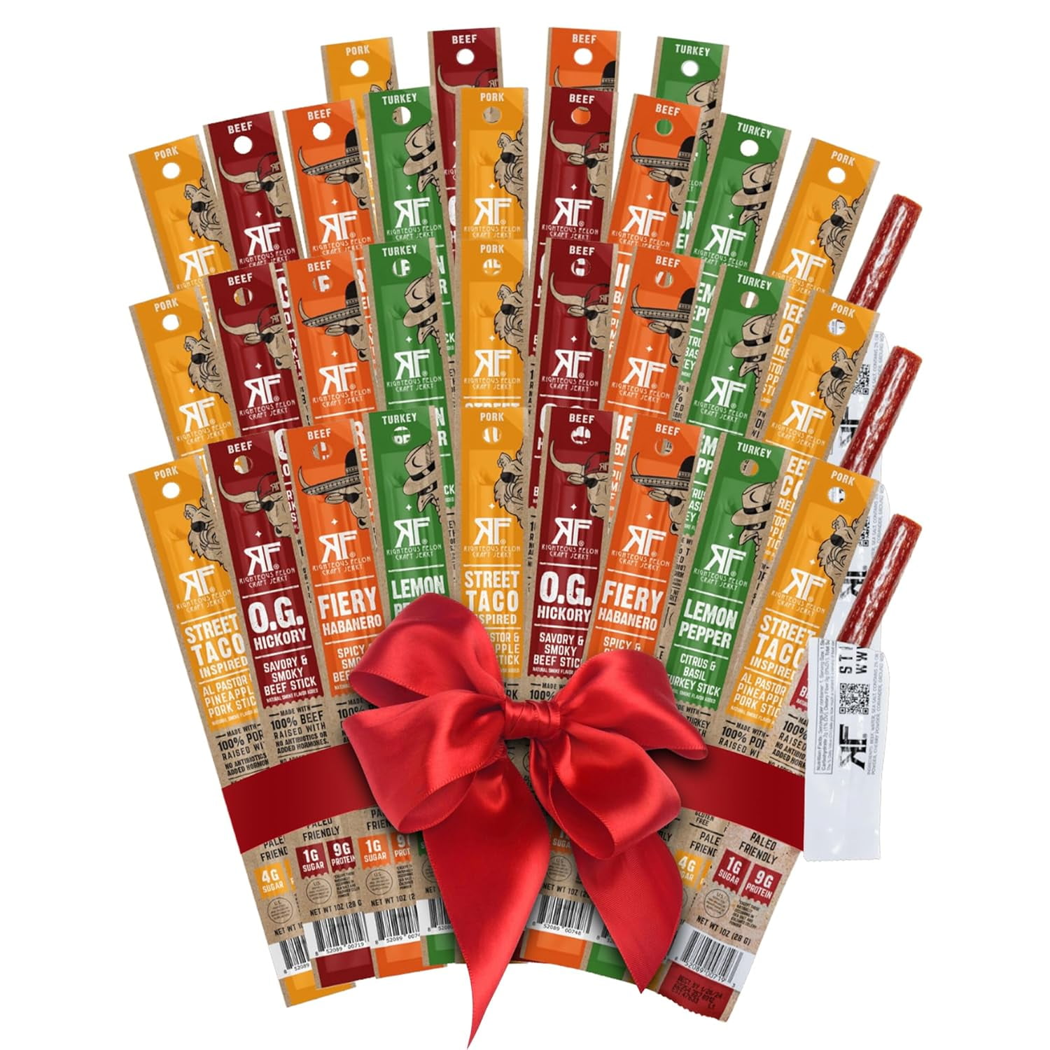 Righteous Felon Meat Sticks Variety Pack | Healthy Snack for Adults ...