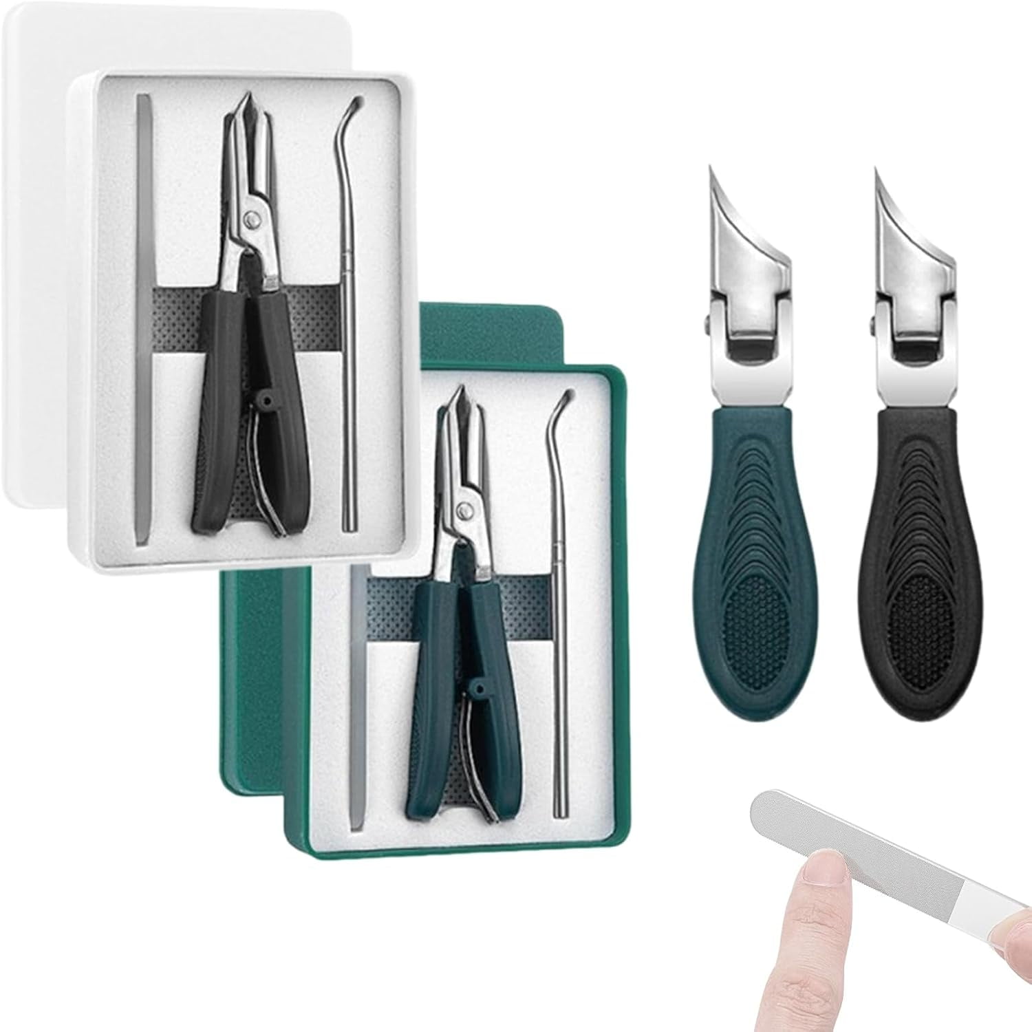 Rightfavour Eagle Beak Angled Nail Clippers, Eagle Beak Angled Nail Clippers 3-Piece Set, Right ...