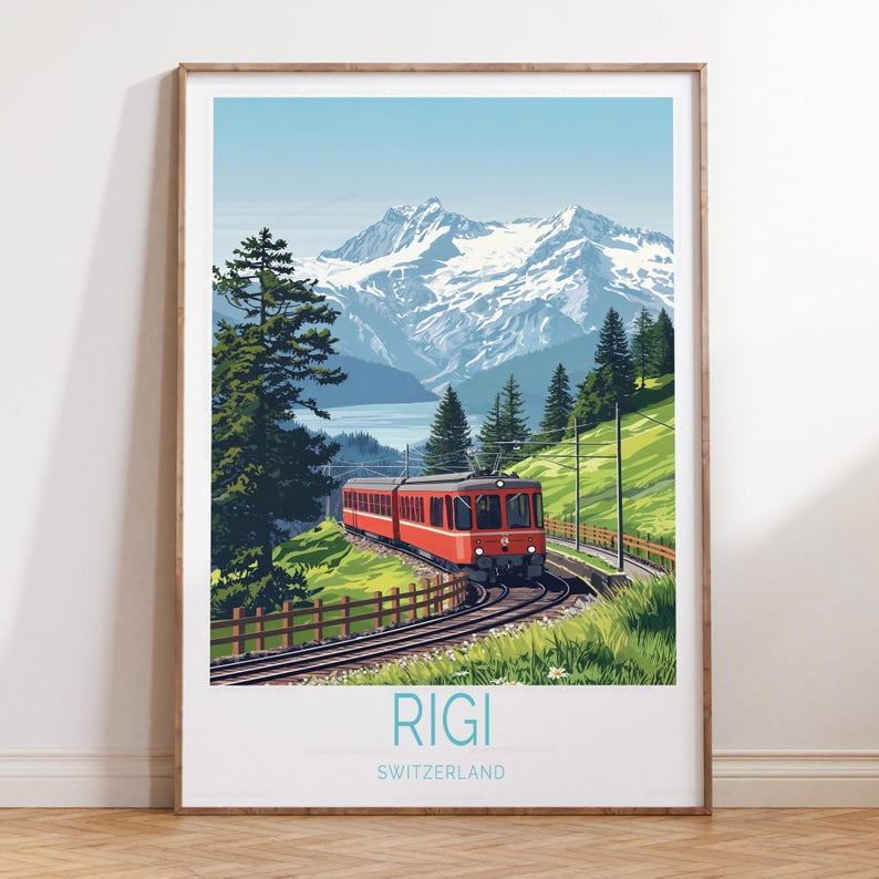 Rigi Switzerland Print – Switzerland Wall Art, Rigi Poster, Travel Gift ...