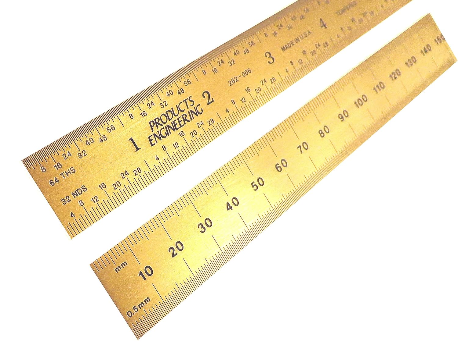 Rigid 6" 150 mm English/Metric Titanium Nitride Coated Extreme Scratch ...