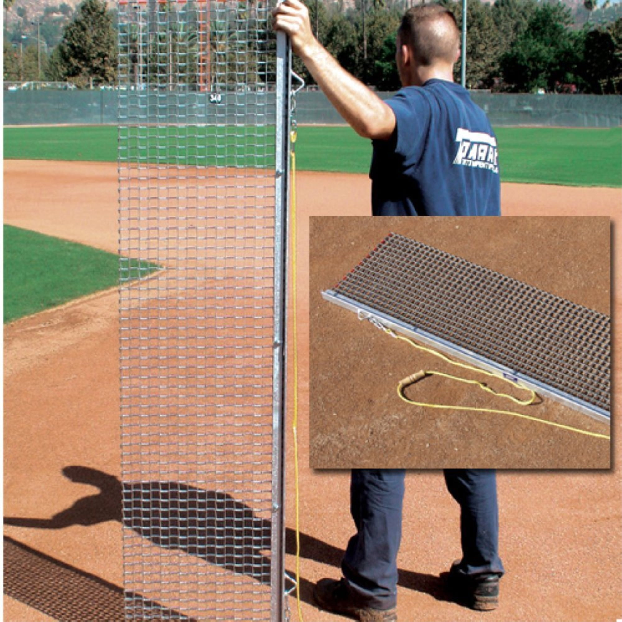Baseball Field All-Steel Drag Mat & Angle Iron - 18'' L x 4' W ...
