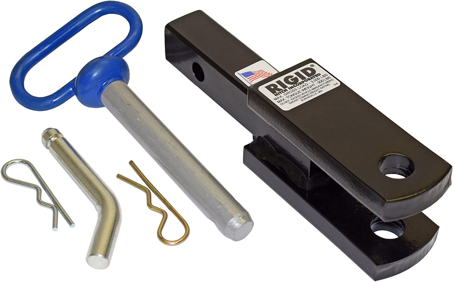 Rigid Hitch (RHC-8) Receiver Hitch Mounted Clevis for 1-1/4 Inch ...