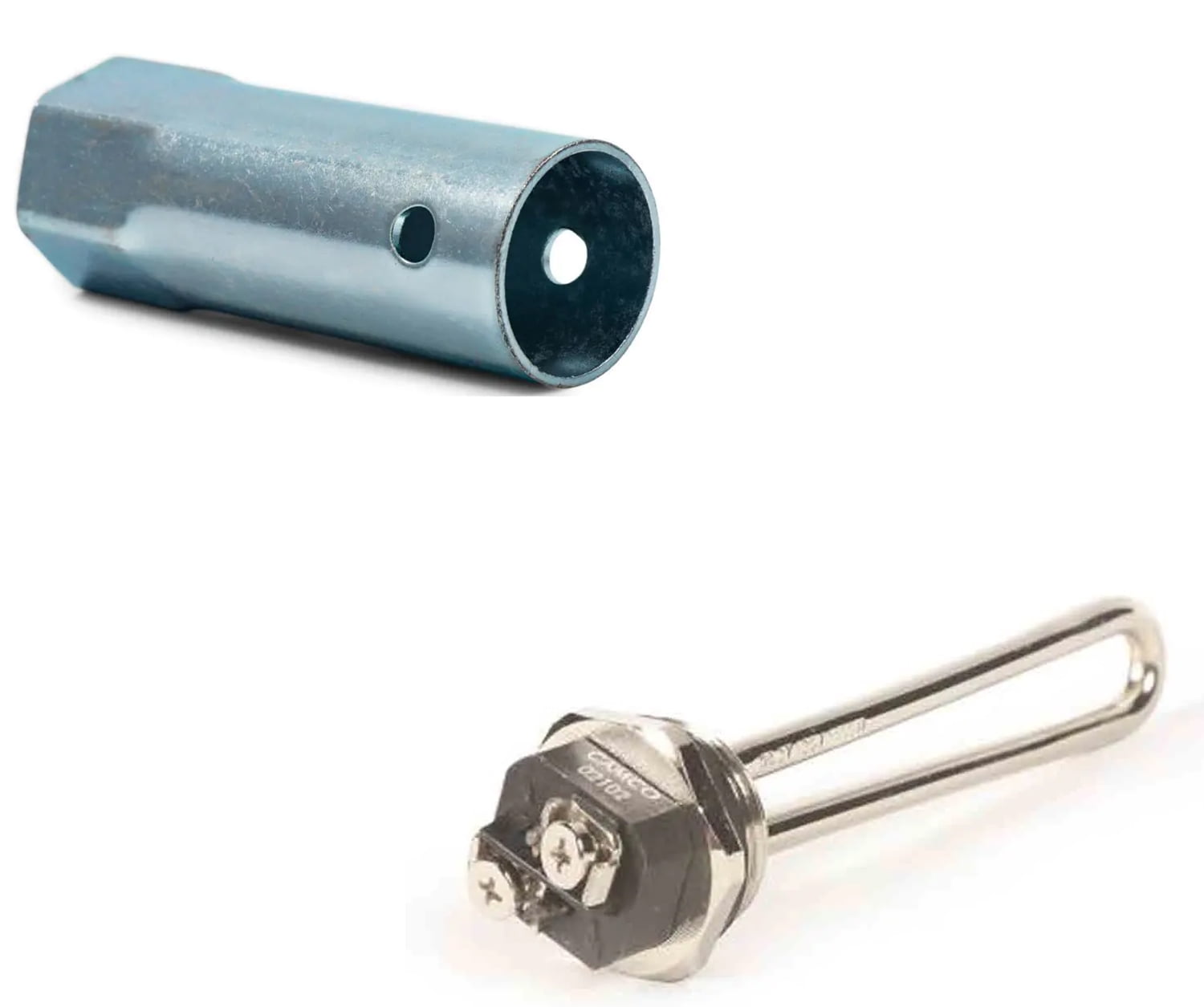 Rigid Hitch Water Heater Element, Silver Metal, 1000W 120V Screw-in ...