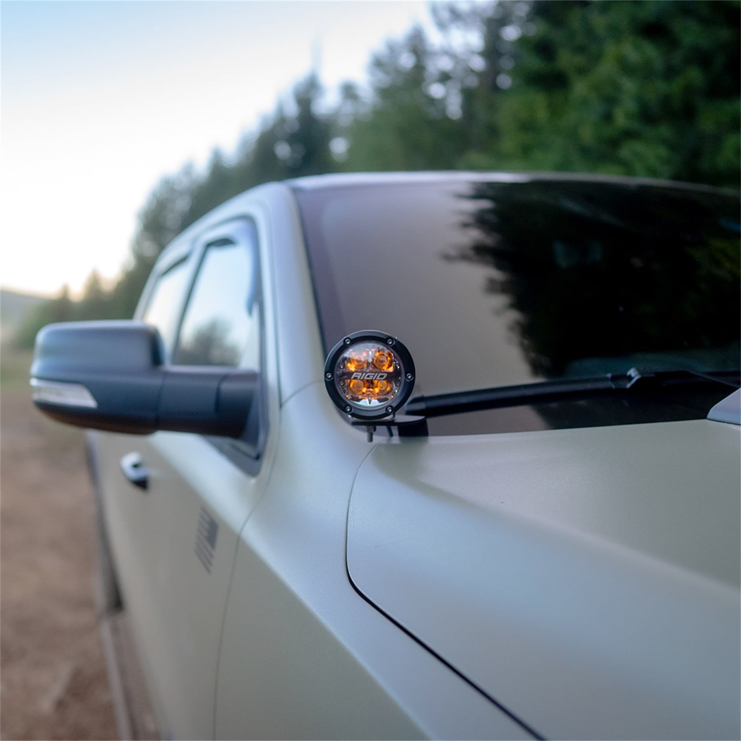 Rigid Industries 2019+ Dodge Ram 1500 A-Pillar LED Light Mounts ...