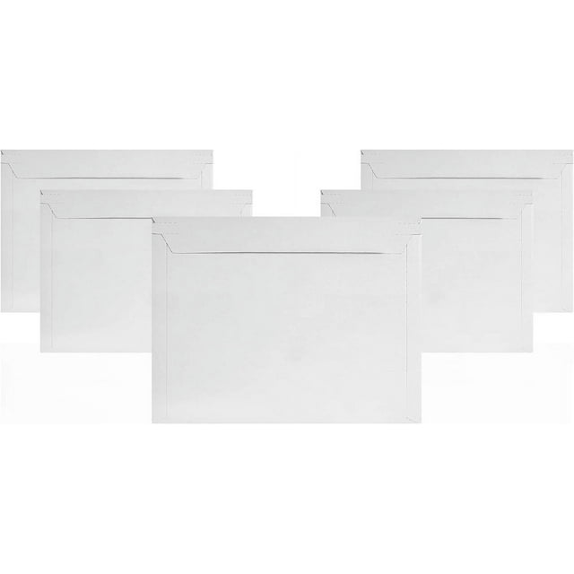 Rigid Mailers 12.5 x 9.5 Inches. White 25 Pack of Paperboard Photo ...