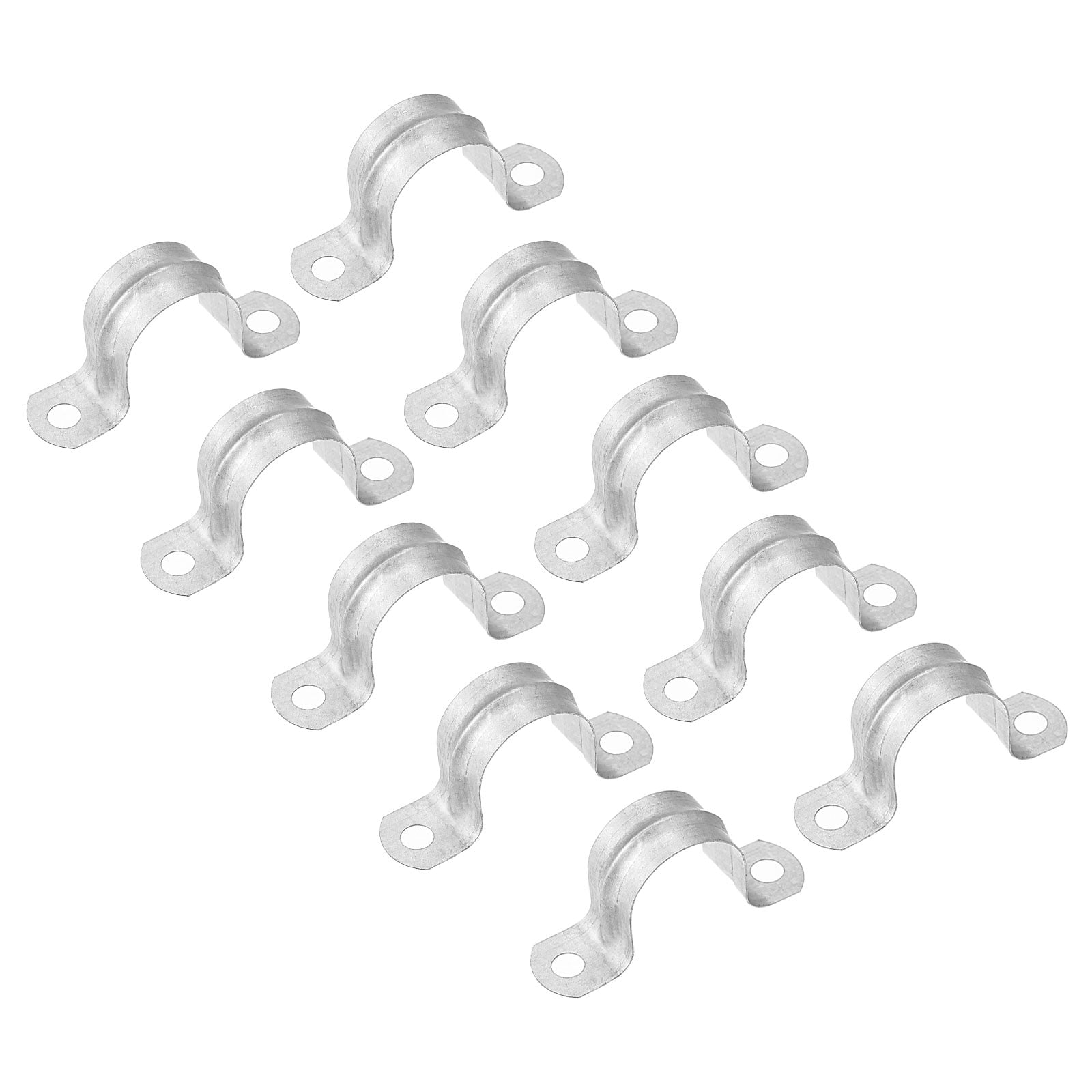 Rigid Pipe Strap, 25mm(0.98") 2 Holes U Bracket Carbon Steel Tension ...