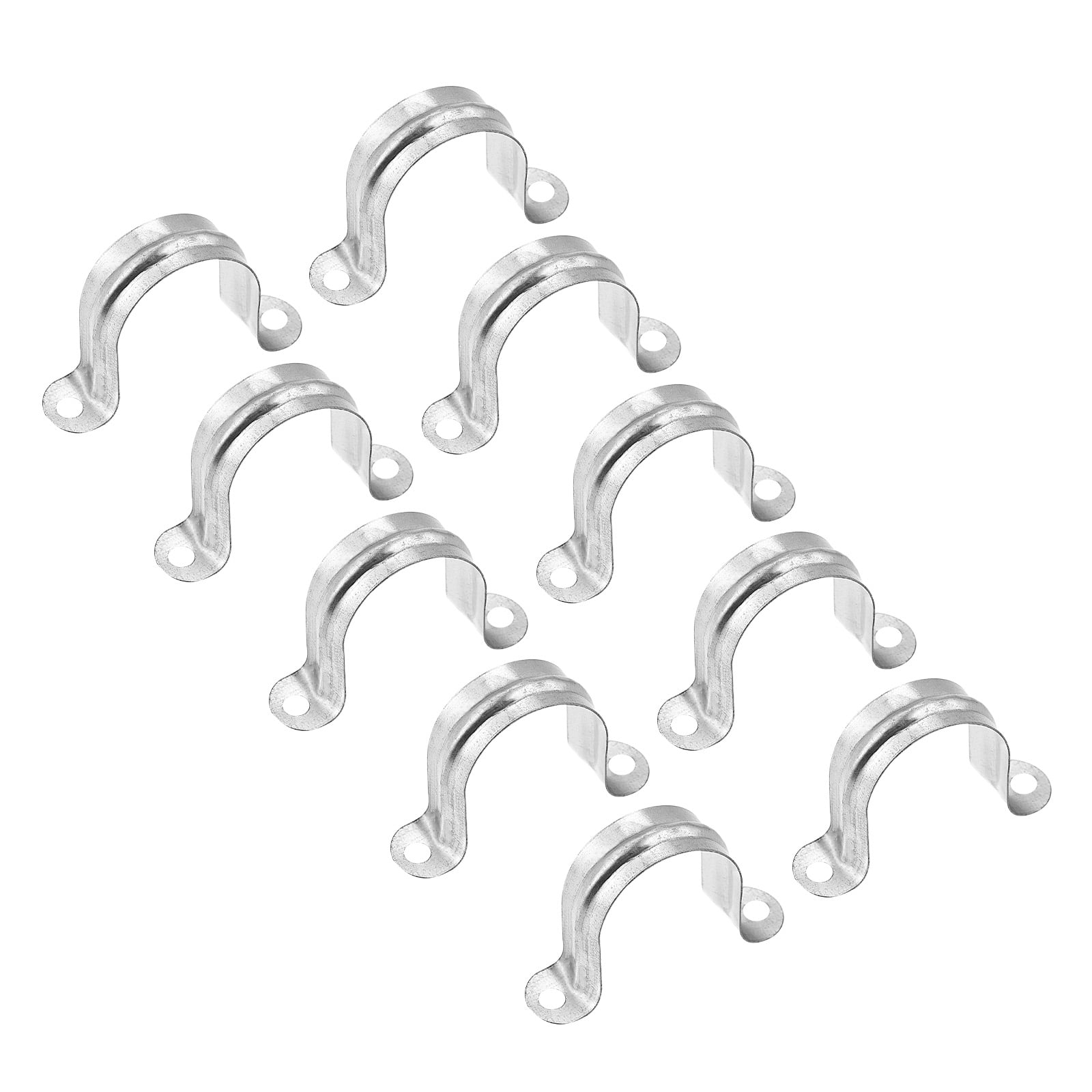 Rigid Pipe Strap, 32mm(1.26") 2 Holes U Bracket Carbon Steel Tension ...