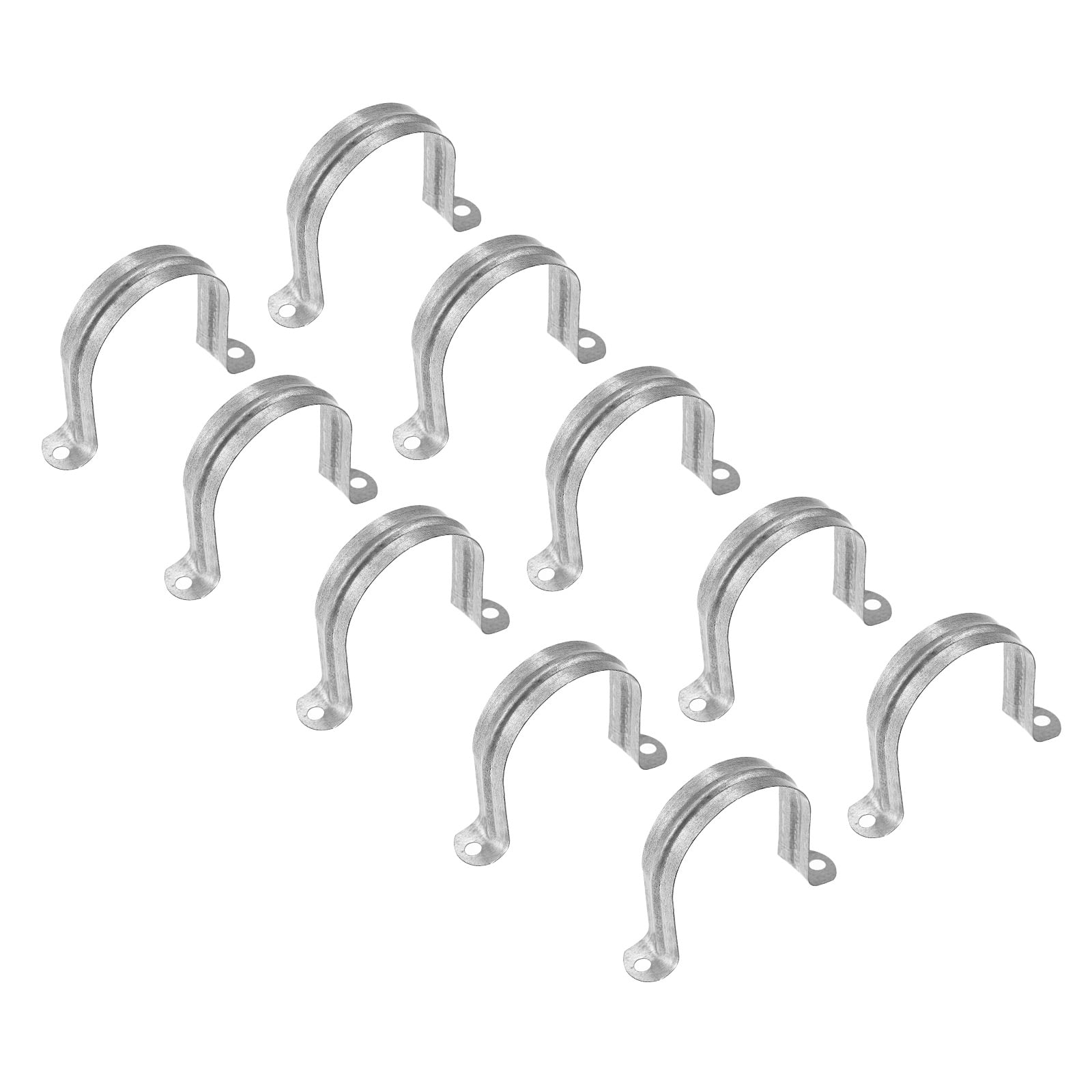 Rigid Pipe Strap, 63mm(2.48") 2 Holes U Bracket Carbon Steel Tension ...