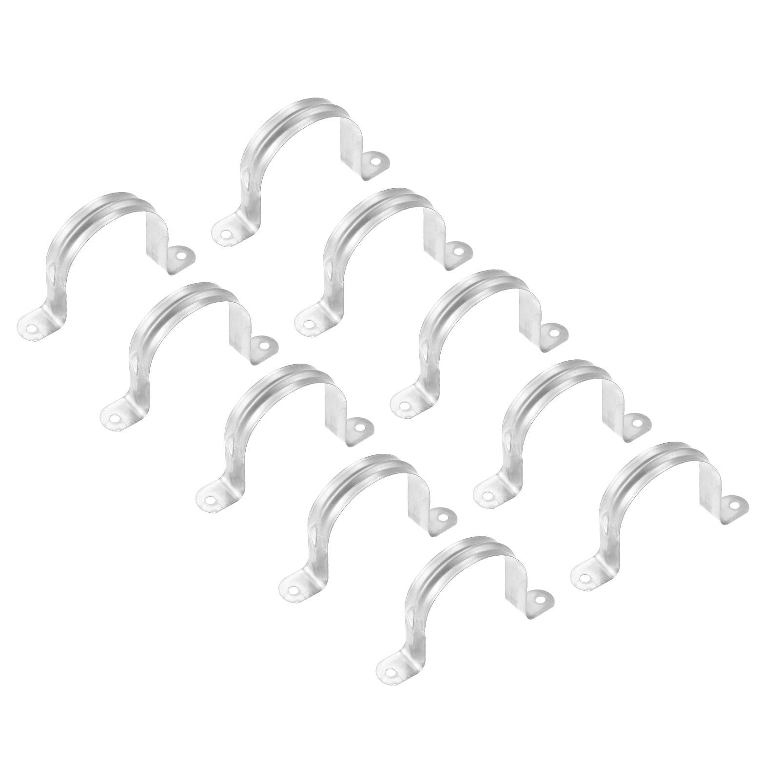 Rigid Pipe Strap, 75mm(2.95") 2 Holes U Bracket Carbon Steel Tension ...