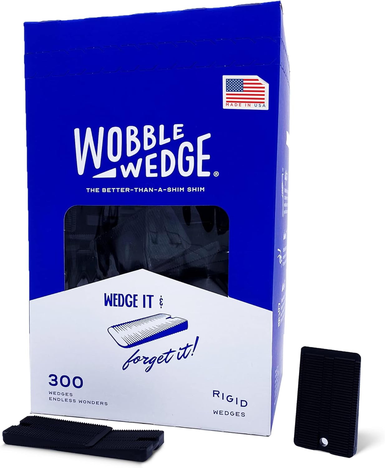 Rigid Plastic Shims, 300 Pack - MADE IN USA - Multi-Purpose Shim Wedges ...
