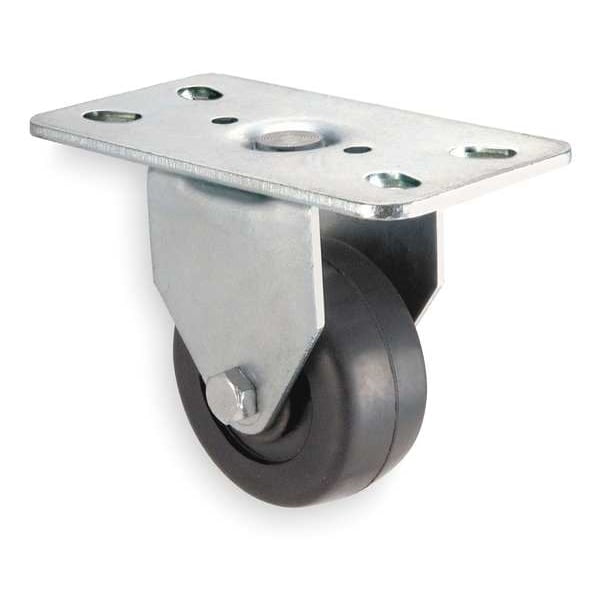 Manufacturer Varies Plate Caster,Rigid,Rubber,3 3/4"H 1UKR6 - Walmart.com