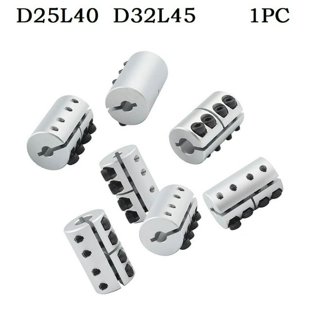 Rigid Shaft Coupler D32L45 D25L40 Clamp Stepper Motor Coupling Engrave ...