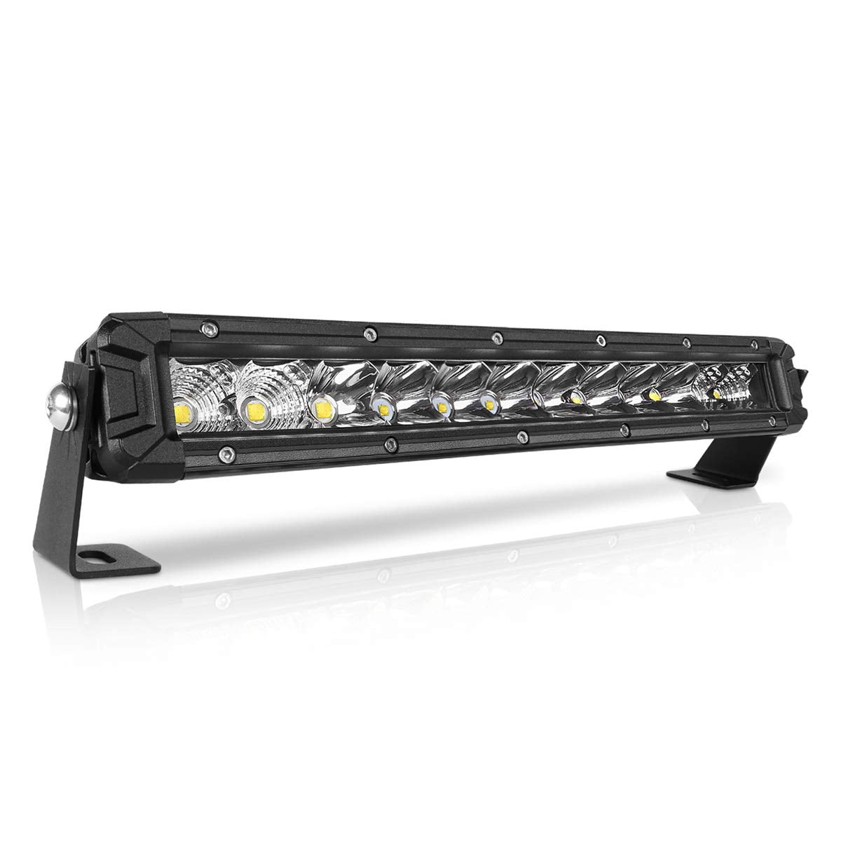 Rigidhorse 12 Inch LED RRF12 Light Bar Single Row Flood & SpotBeam ...