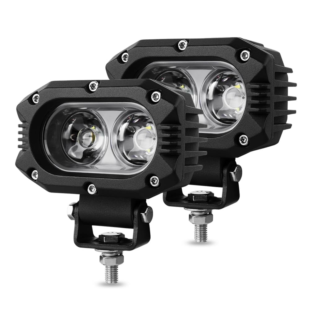 Rigidhorse 4 Inch LED Pods Light 80W H2FSD8000LM 6500K SpotBeam Off ...