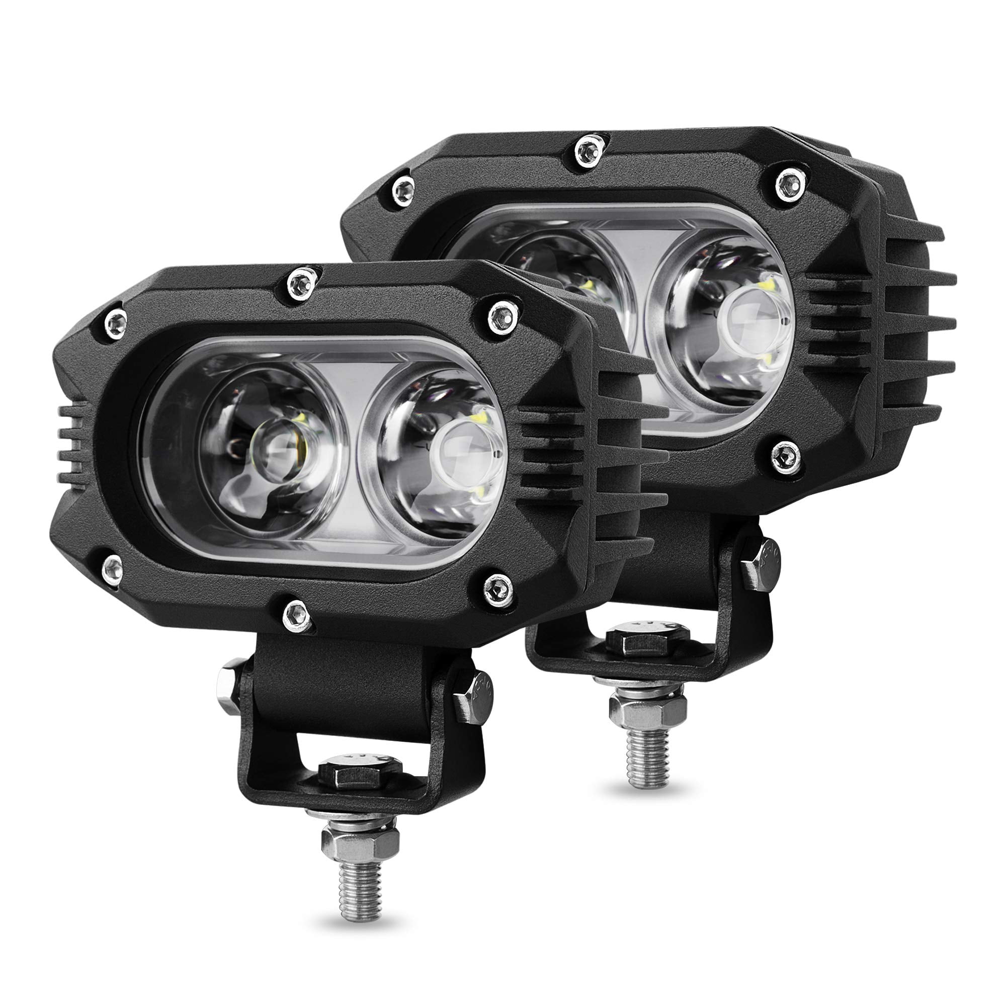 Rigidhorse 4 Inch LED ZS23 Pods Light 80W 8000LM 6500K Spot Light Bar ...