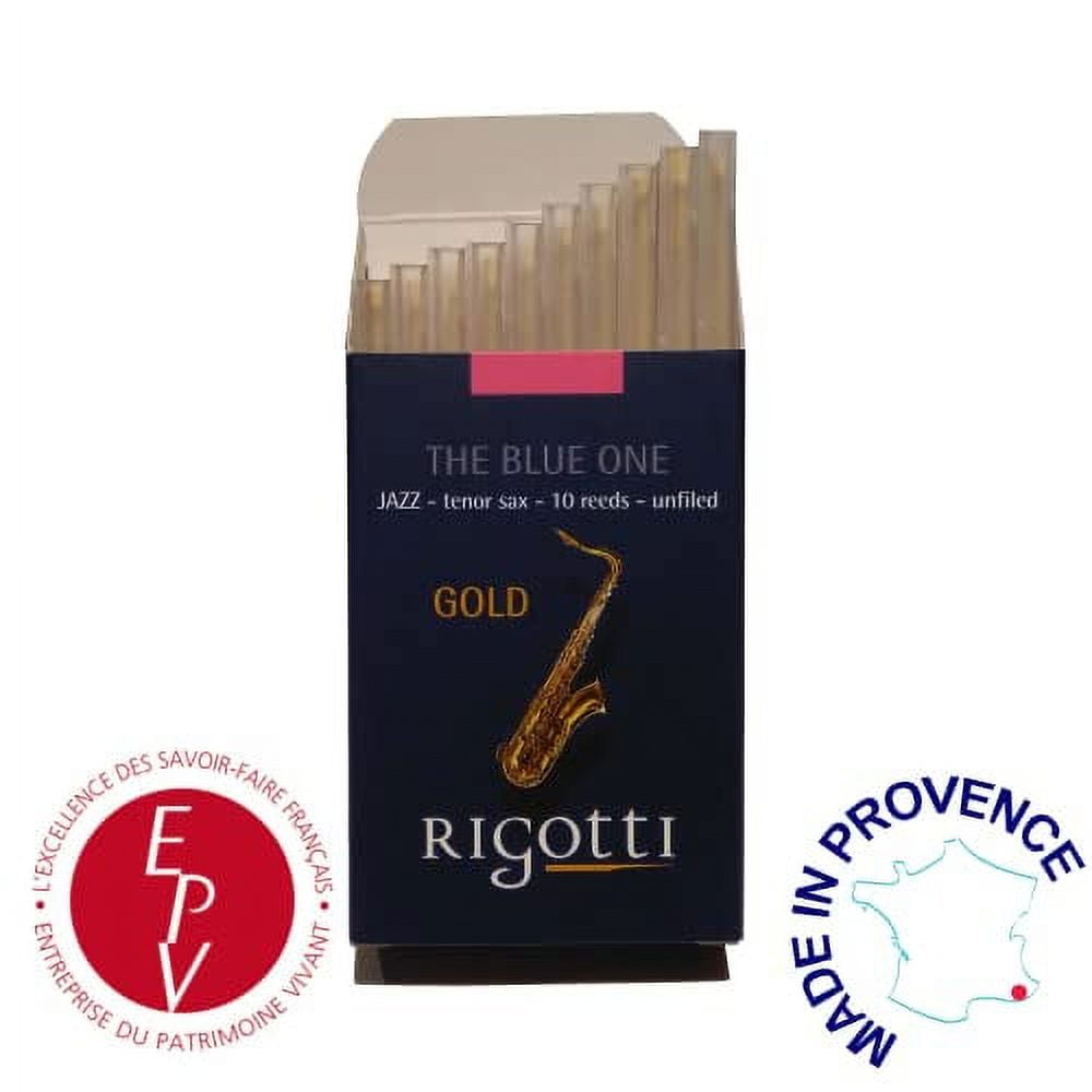 Rigotti RG.JST Gold Jazz Tenor Saxophone Reeds - 2.5 Light (10-pack ...
