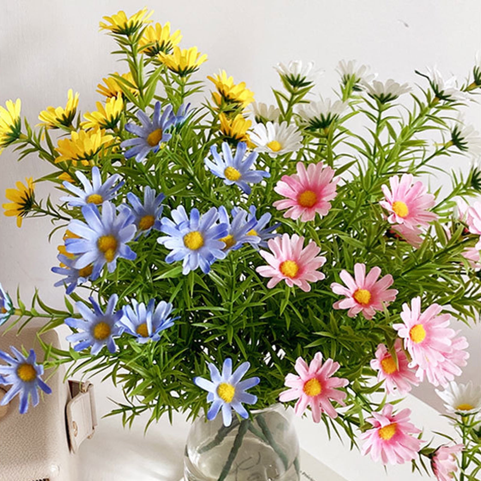 Riguas 1 Bouquet Realistic Artificial Flower 15 Forks Fade-resistant No ...