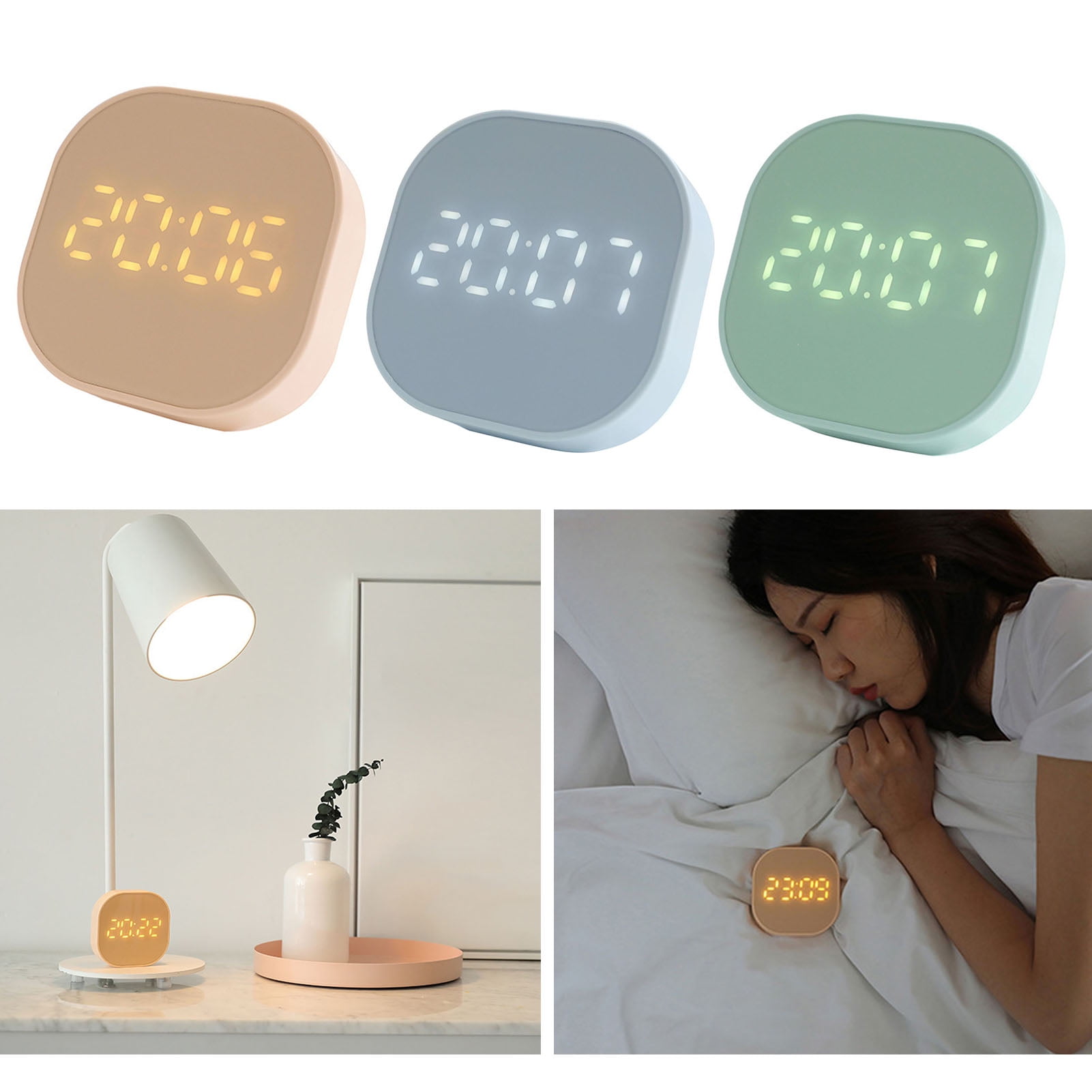 Riguas 1 Set Alarm Clock with Dual Alarms Timer Magnetic Attachment ...