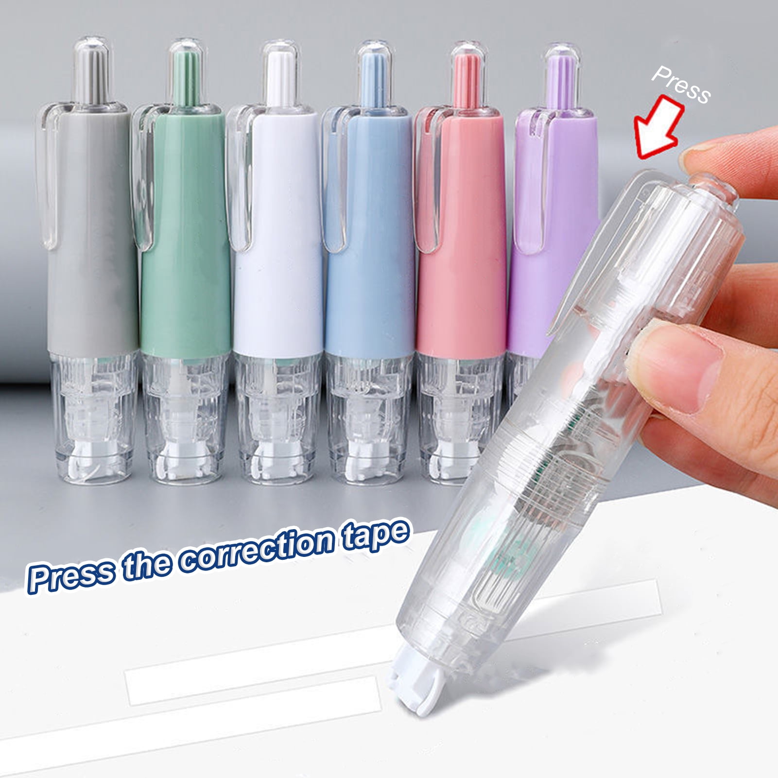 Riguas 1 Set Refillable Retractable Correction Tape Quick Dry White Out ...