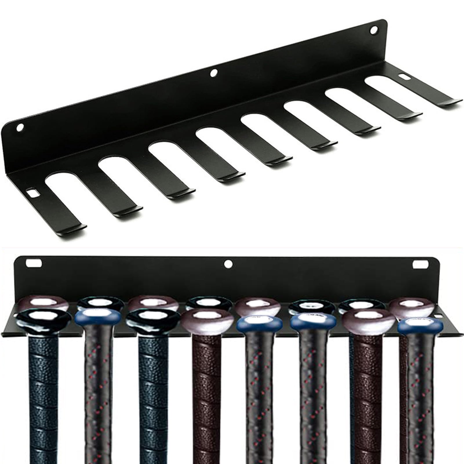 Riguas 1 Set Stick Display Stand Metal Baseball Bat Holder Easy to ... Riguas 1 Set Stick Display Stand Metal Baseball Bat Holder Easy to ...