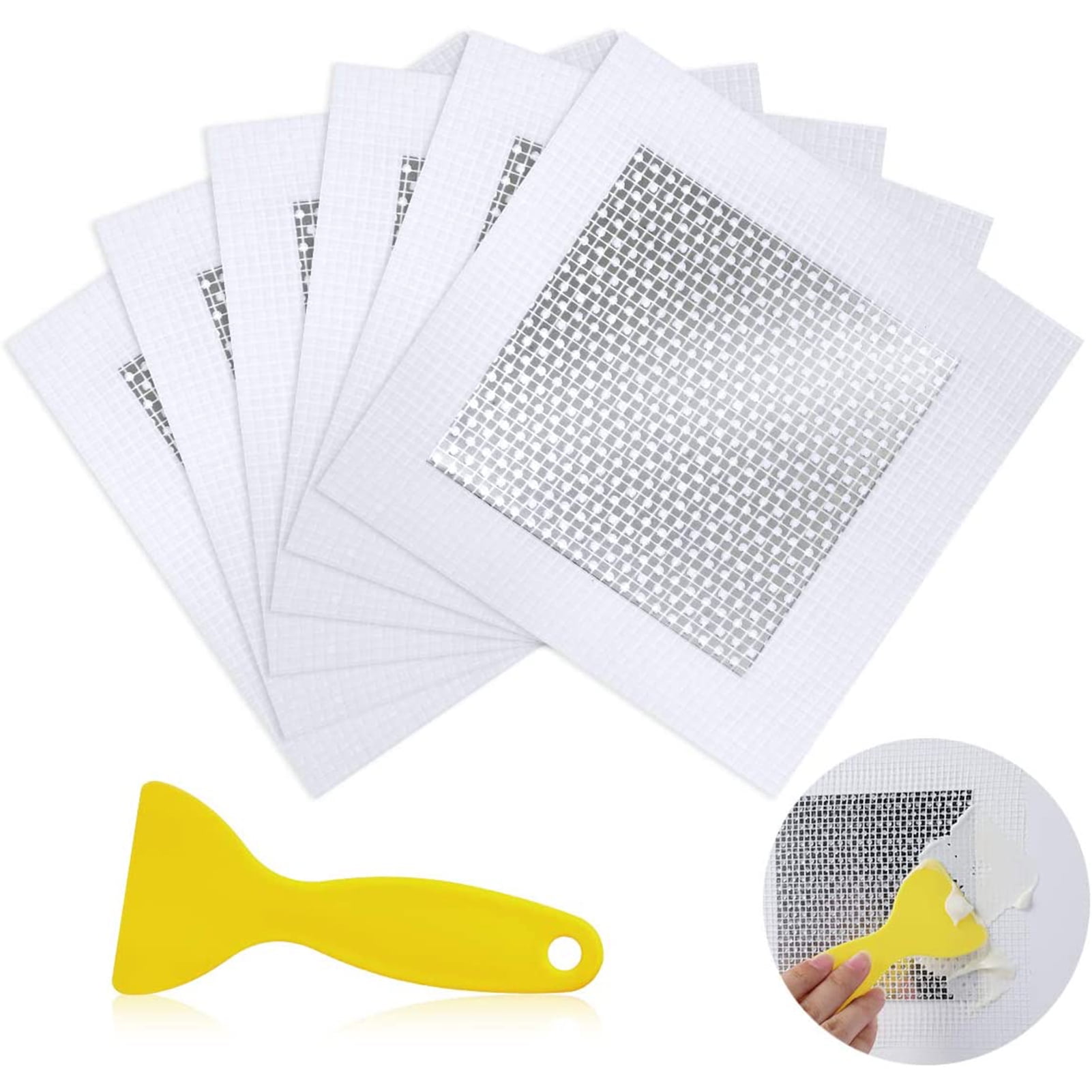 Riguas 1 Set Wall Repair Patch Kit Self Adhesive Strong Stickiness ...