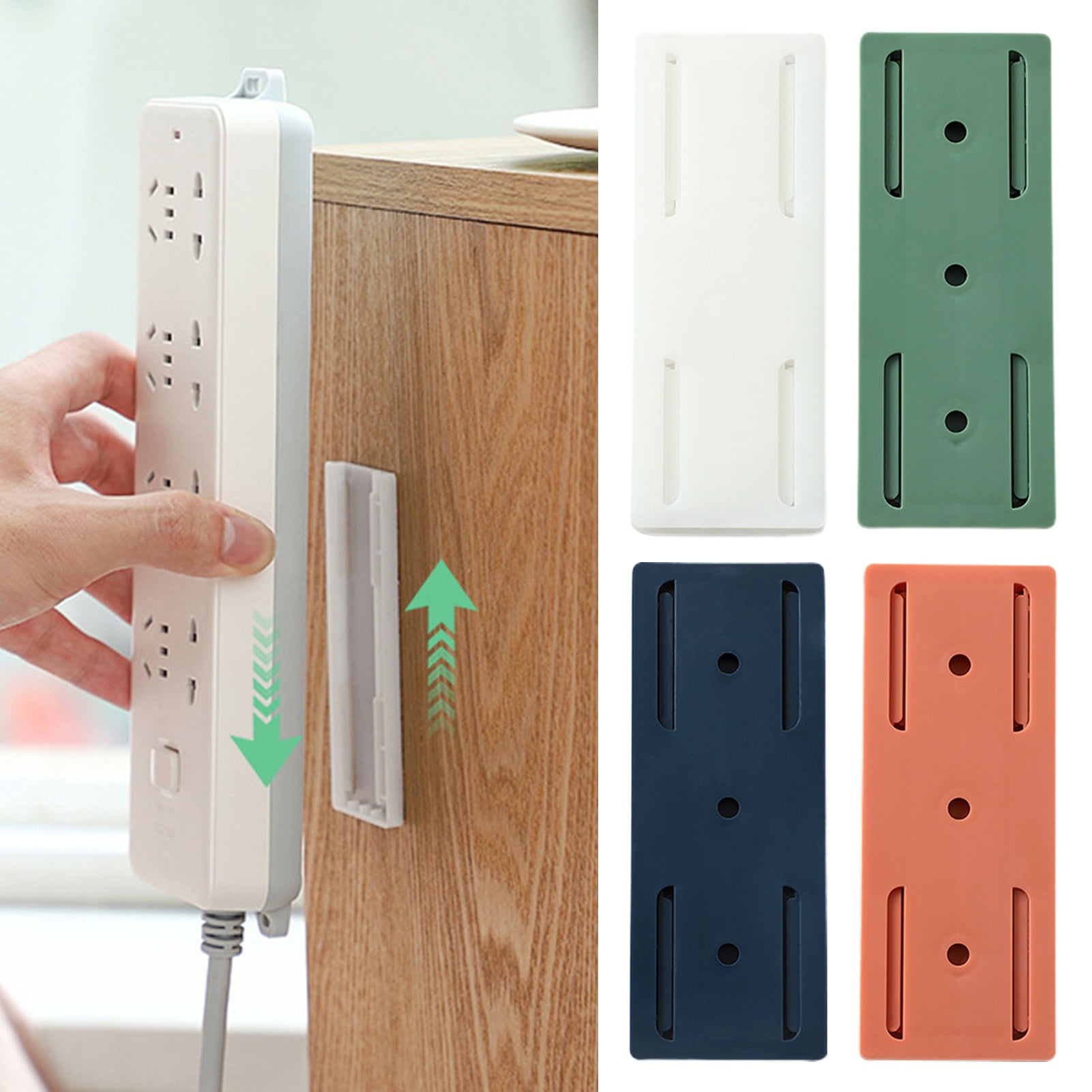 Riguas 10Pcs Seamless Punch Free Stable Space-saving Socket Holders ...