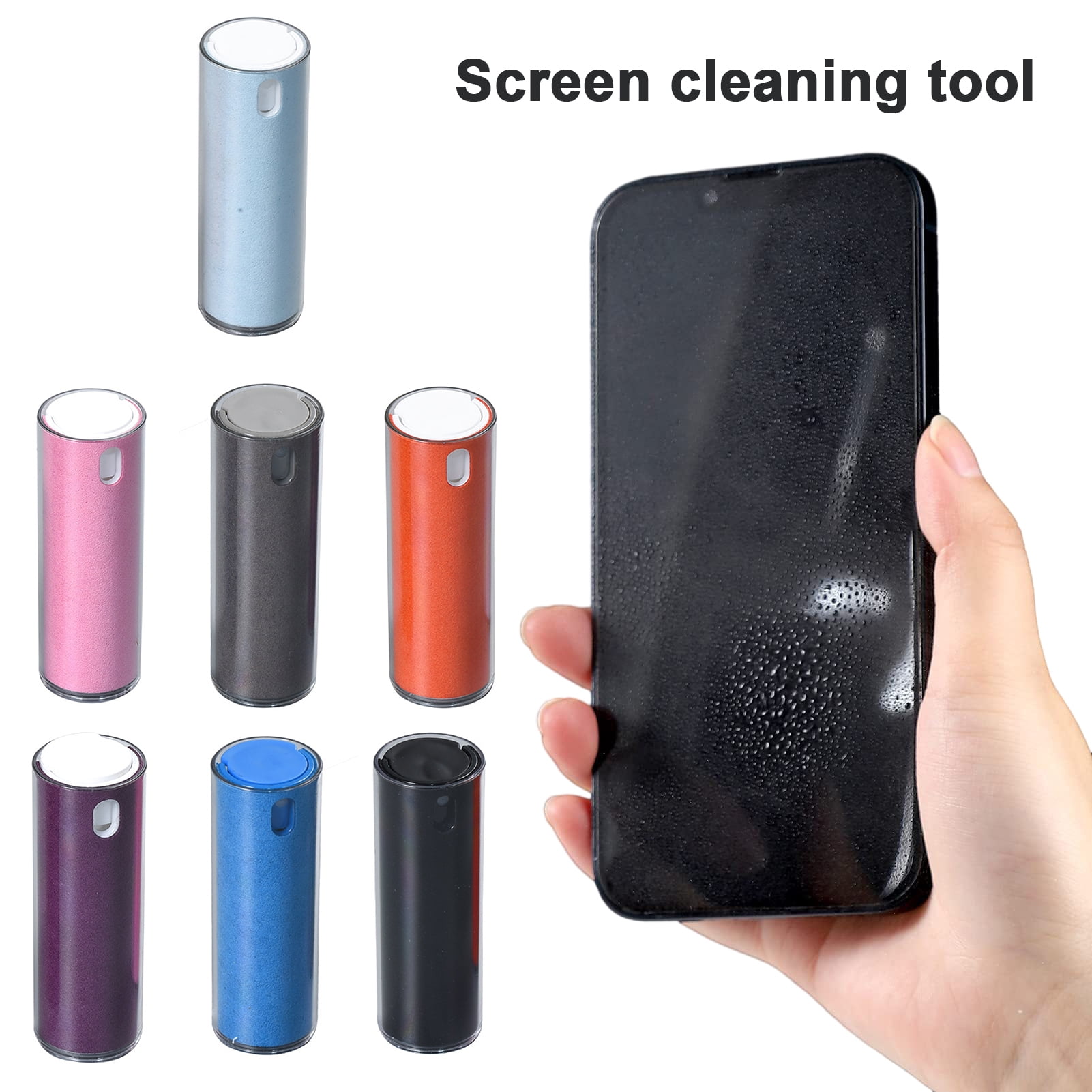 Riguas 15ML Screen Cleaner Spray Microfiber Cloth Streak-free Cleaning ...