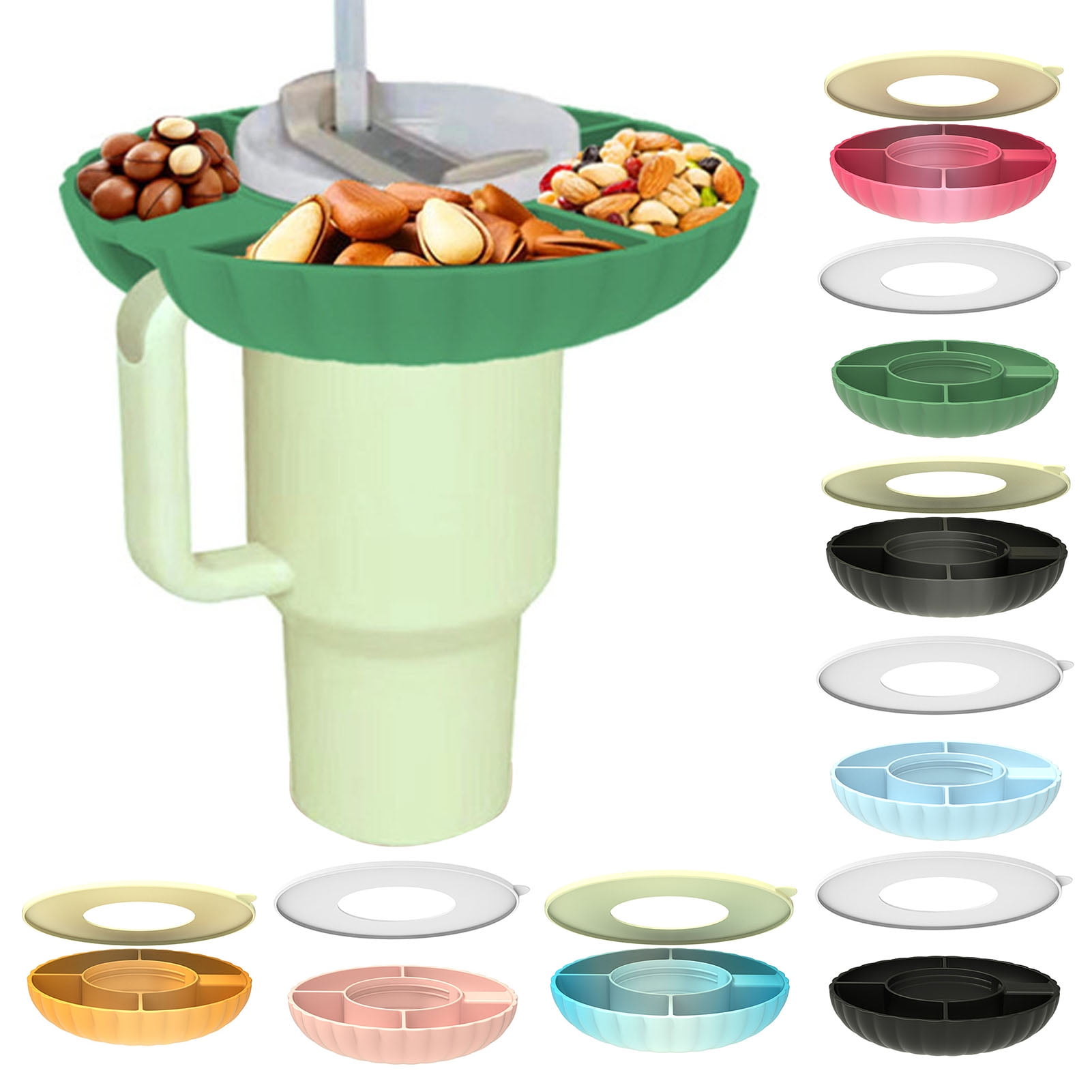 Riguas 2Pcs/Set Ice Bar Cup with Lid Snack Tray Food Grade Silicone ...