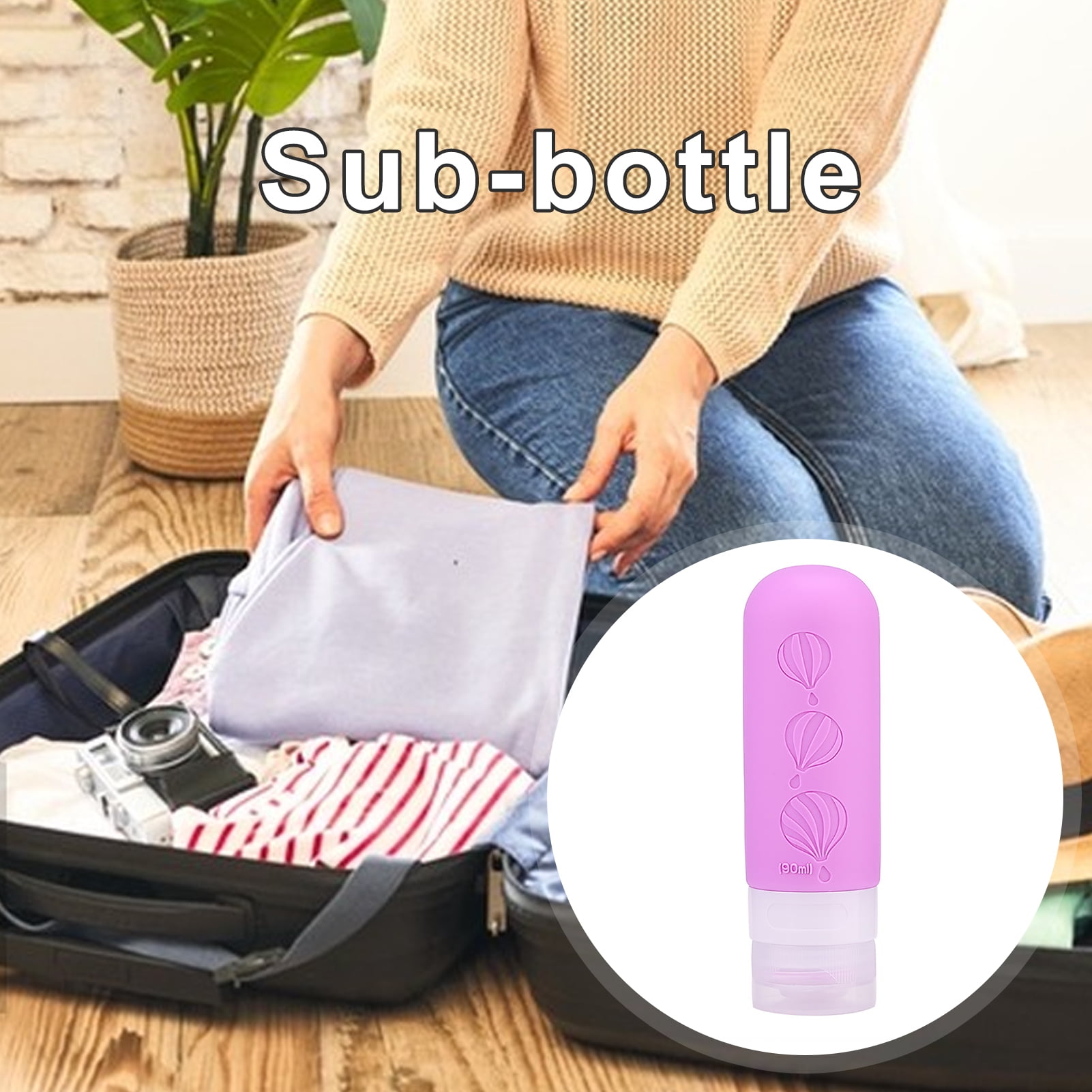 Riguas 90ML Silicone Dispenser Bottle Leak-proof Drip-Free Prevents ...